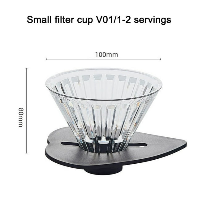 KAJOVE Reusable Coffee Filters Pour Over Dripper Cone Espresso Funnel ...