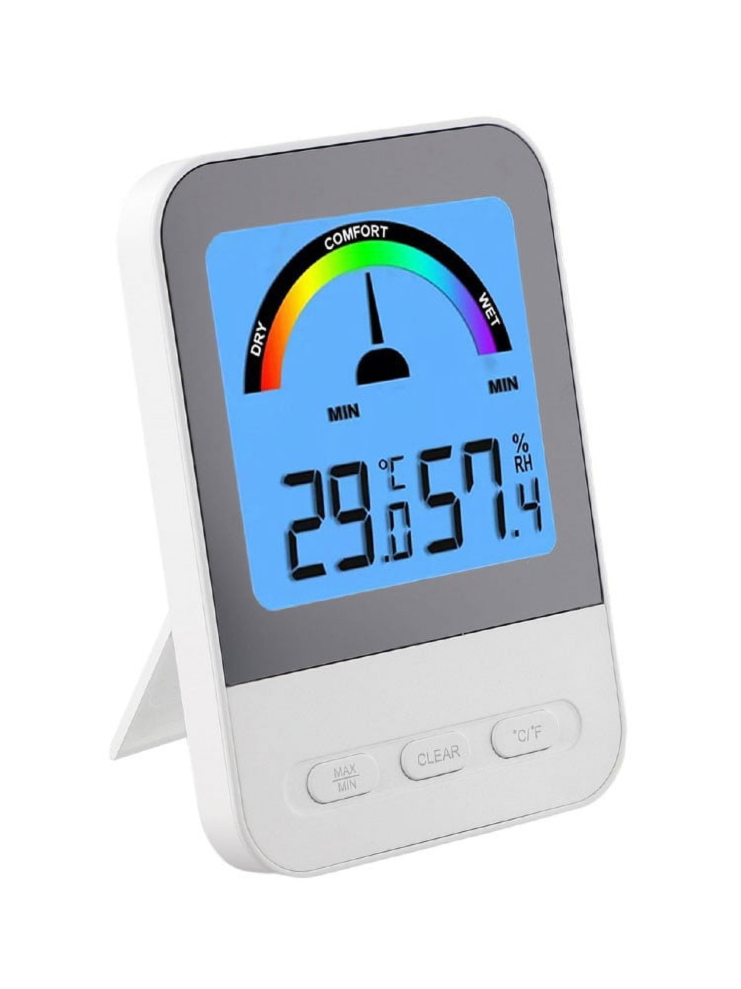 KAJOVE Room Thermometer and Humidity Monitor with Backlight Memory ...