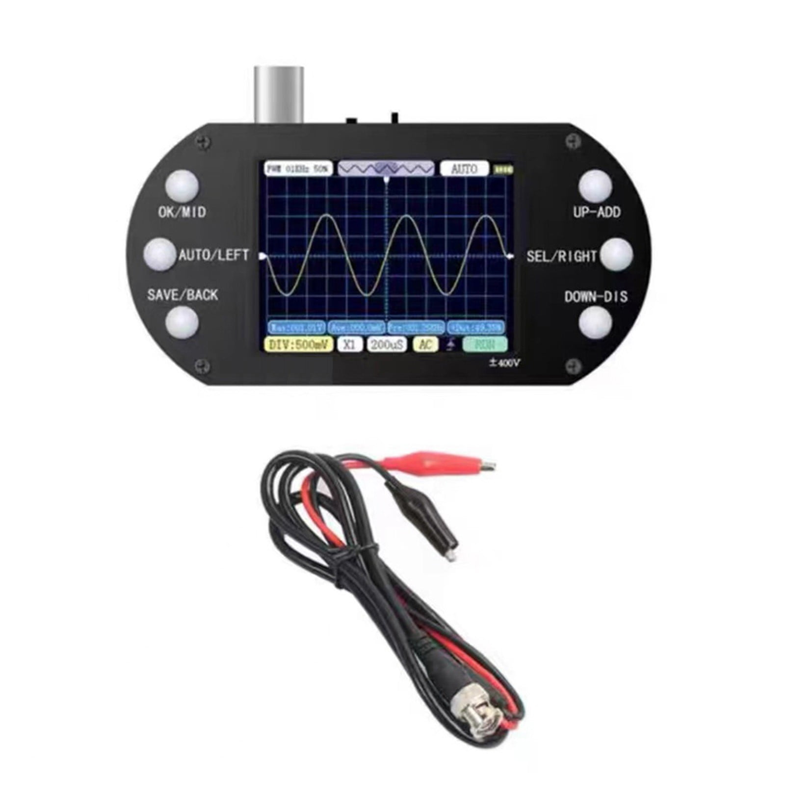 KAJOVE Single Channel Digital Oscilloscope Handheld Oscilloscope 2.5MHz ...