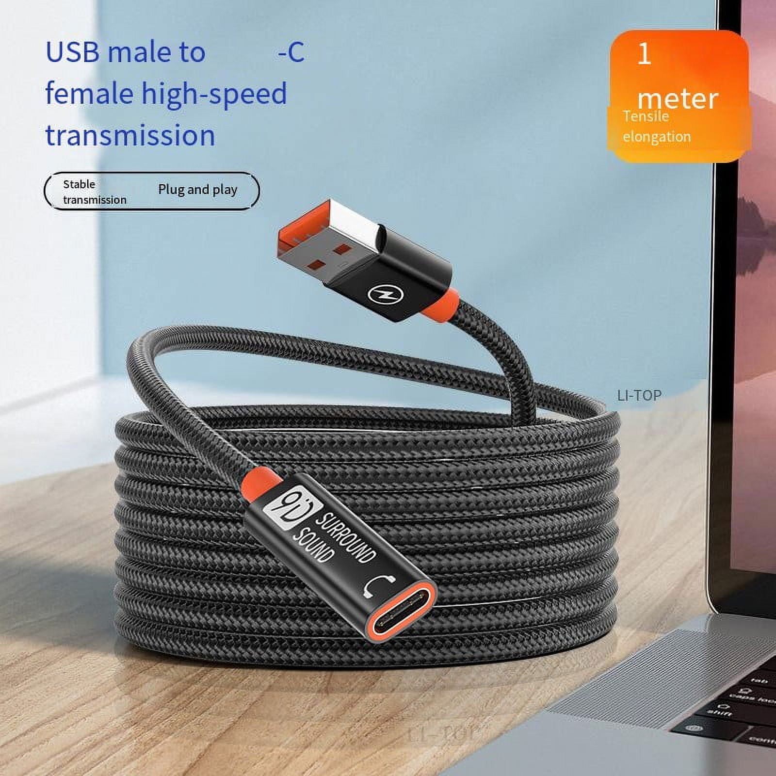 KAJOVE USB 3.0 Male To Female Extender Cord High-Speed Transmission ...