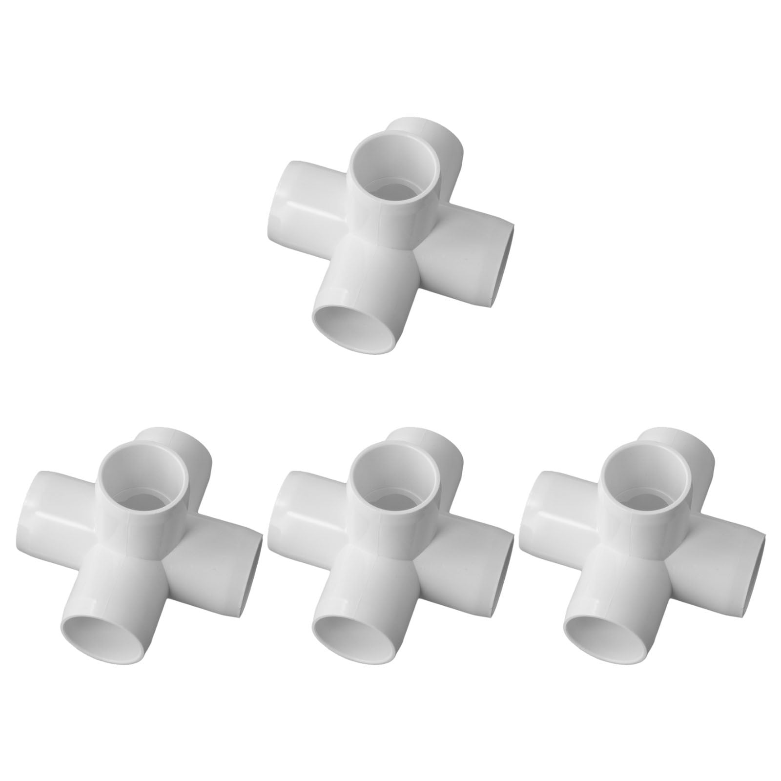 KAJOVE Versatile 4-pack of PVC 5-way fittings for garden structures and ...