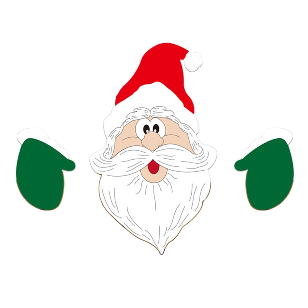 KAJOVE Yard Sign Ornament Santa Claus Fence Garden and Yard Composite ...