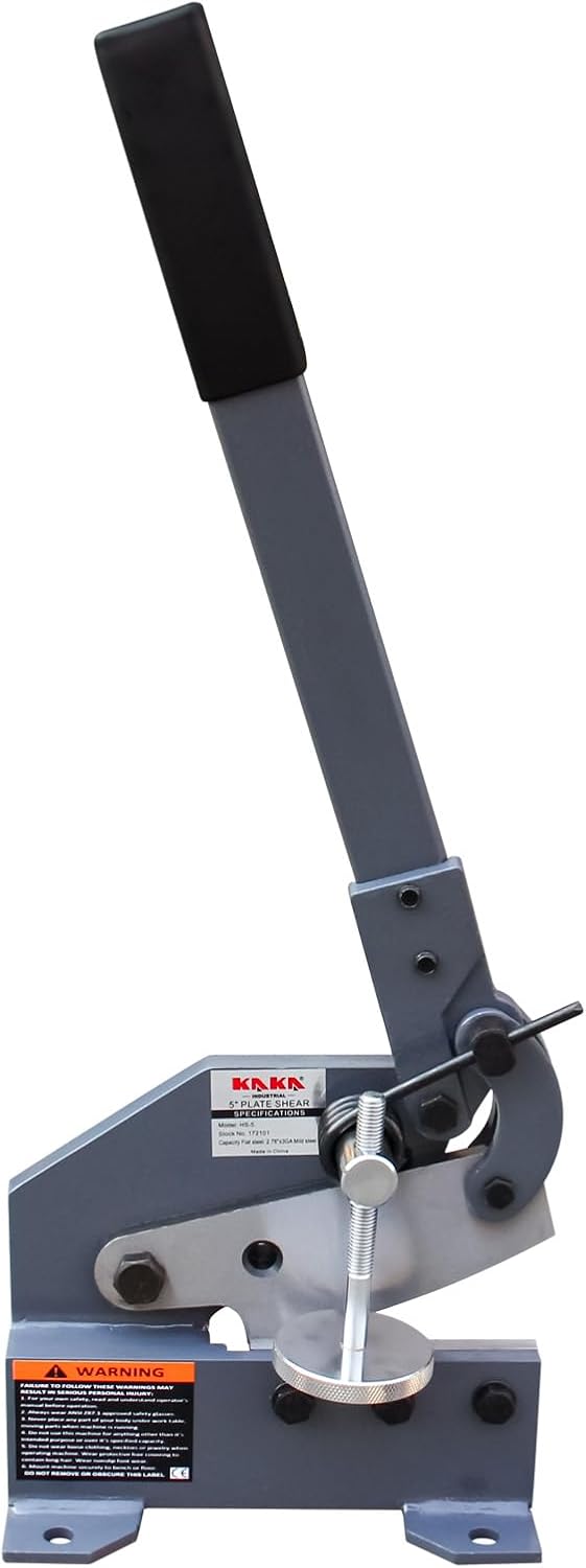 KAKA HS-5 5-Inch Sheet Metal Plate Shear, Solid Construction Mounting ...