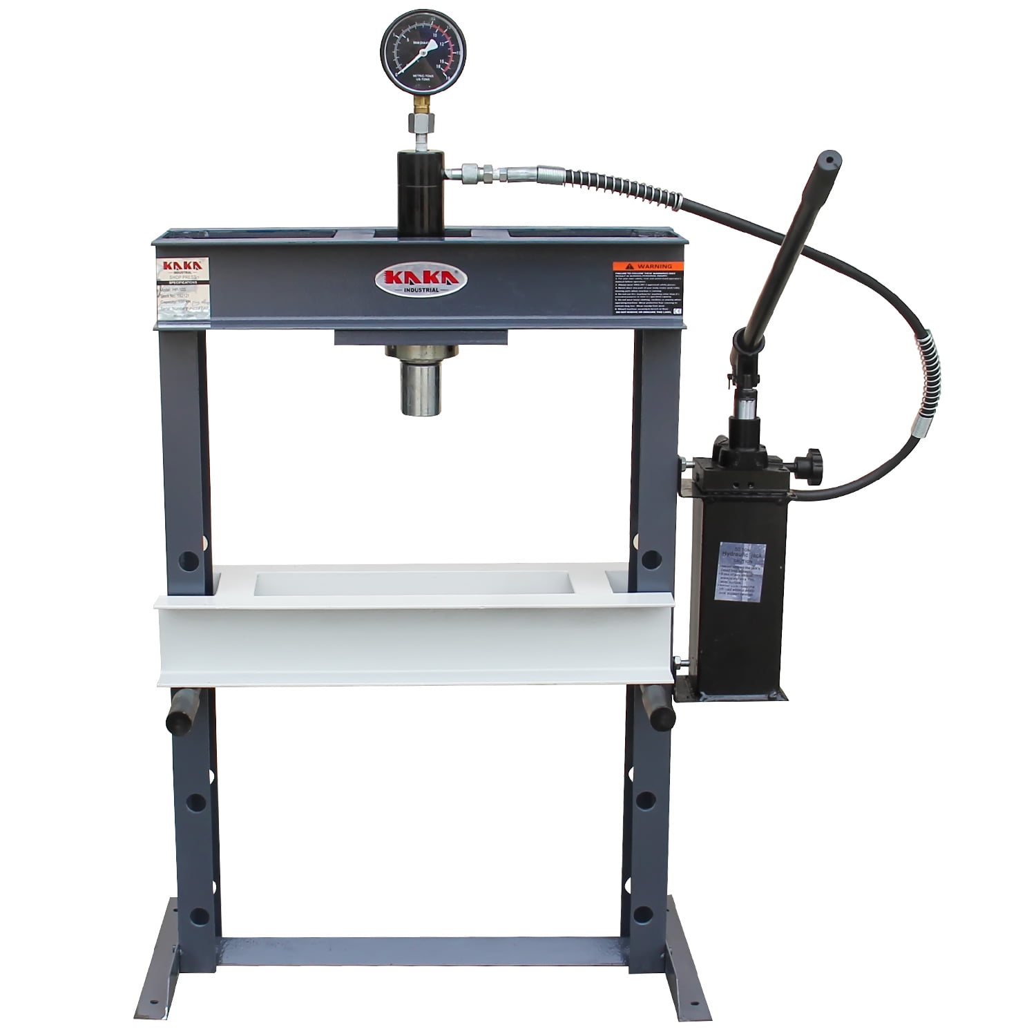KAKA INDUSTRIAL HP-10S Hydraulic Shop Press, H-Frame Hydraulic Press ...