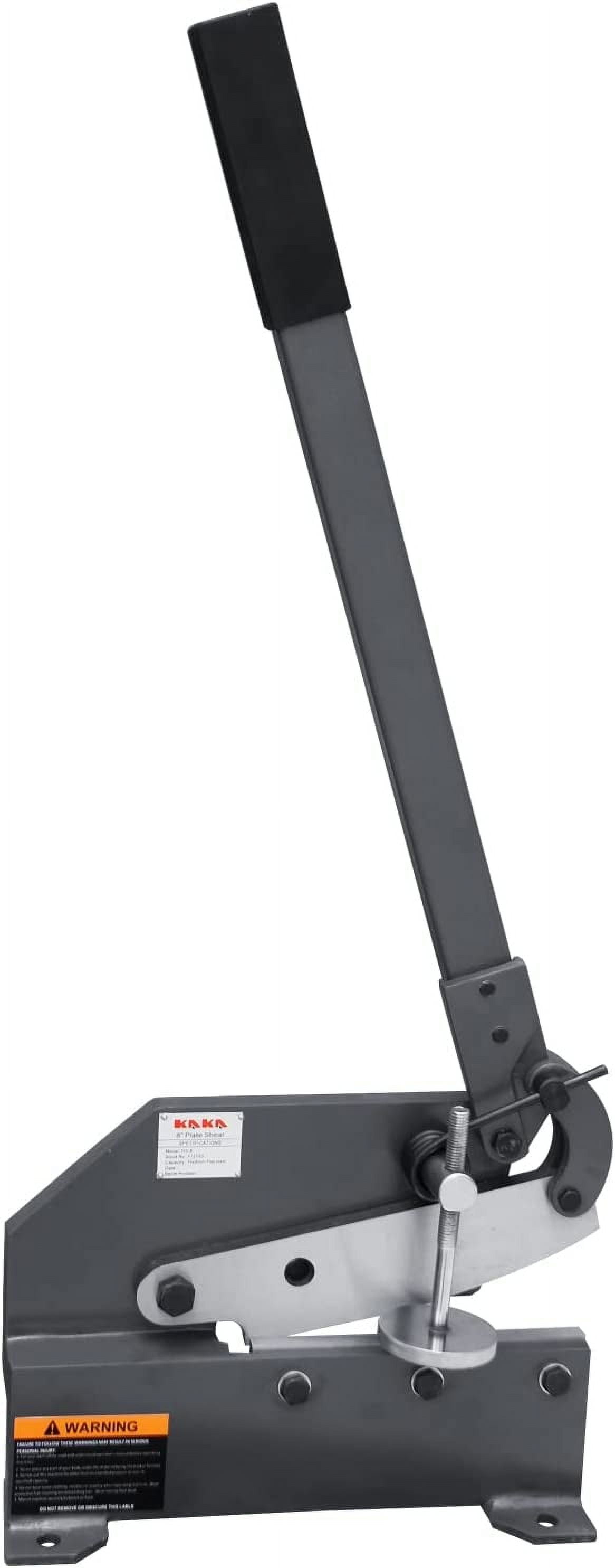 KAKA INDUSTRIAL HS-8 8 inch Hand Plate Shear, Shear Throatless Multiple ...