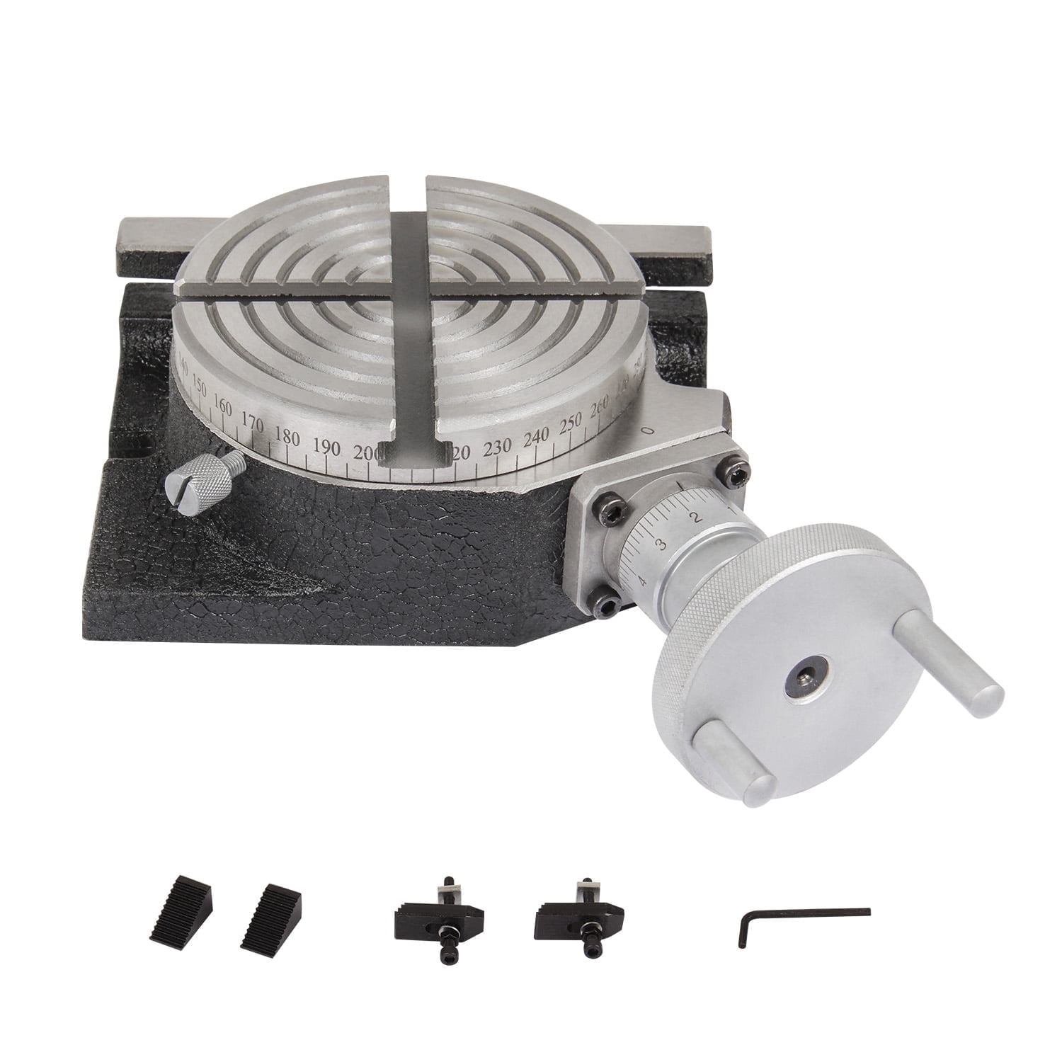 Rotary Table 4 inch Mini Rotary Table with Tilting Base, 90° Tilting ...