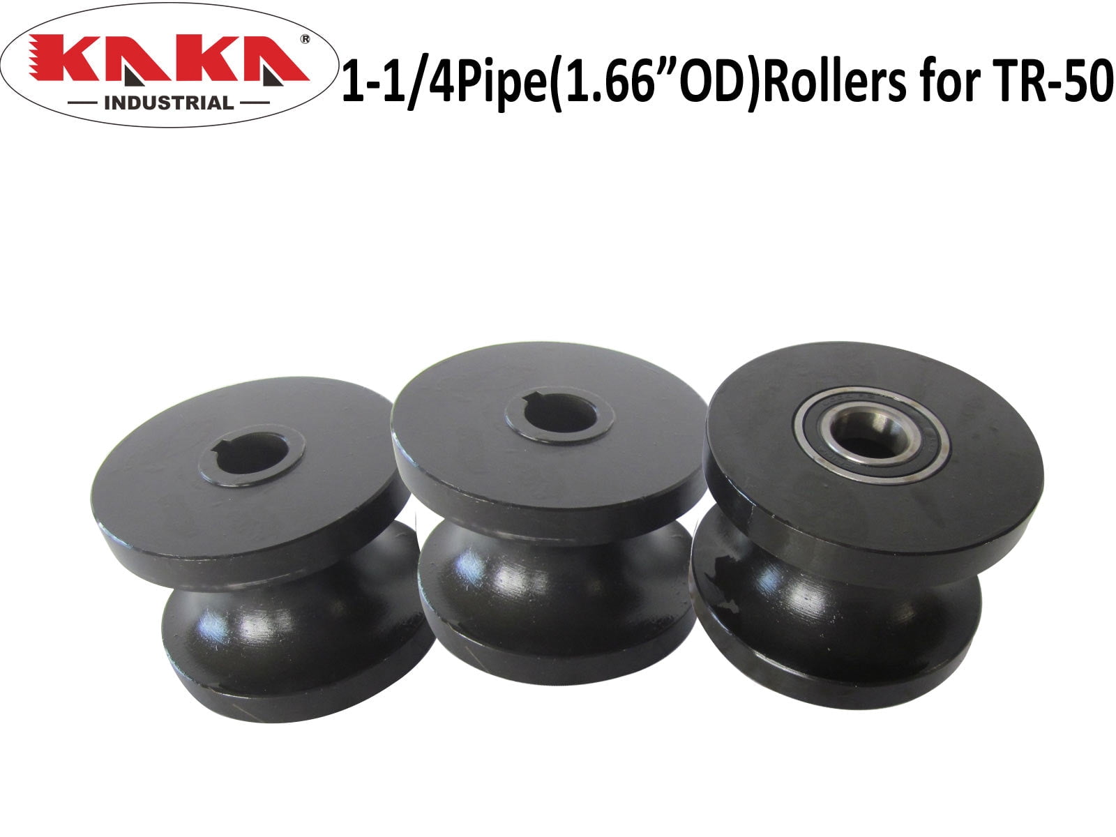 KAKA Industrial 1-1/4''Pipe(1.66''OD) Rollers for TR-50, Round Pipe ...