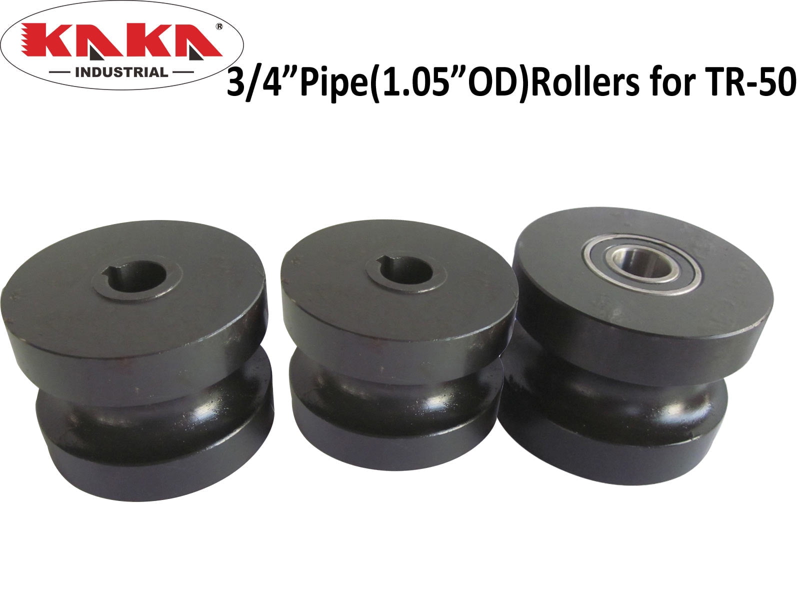 KAKA Industrial 3/4''Pipe(1.05''OD) Rollers for TR-50, Round Pipe Roller Dies, Compatible With ...