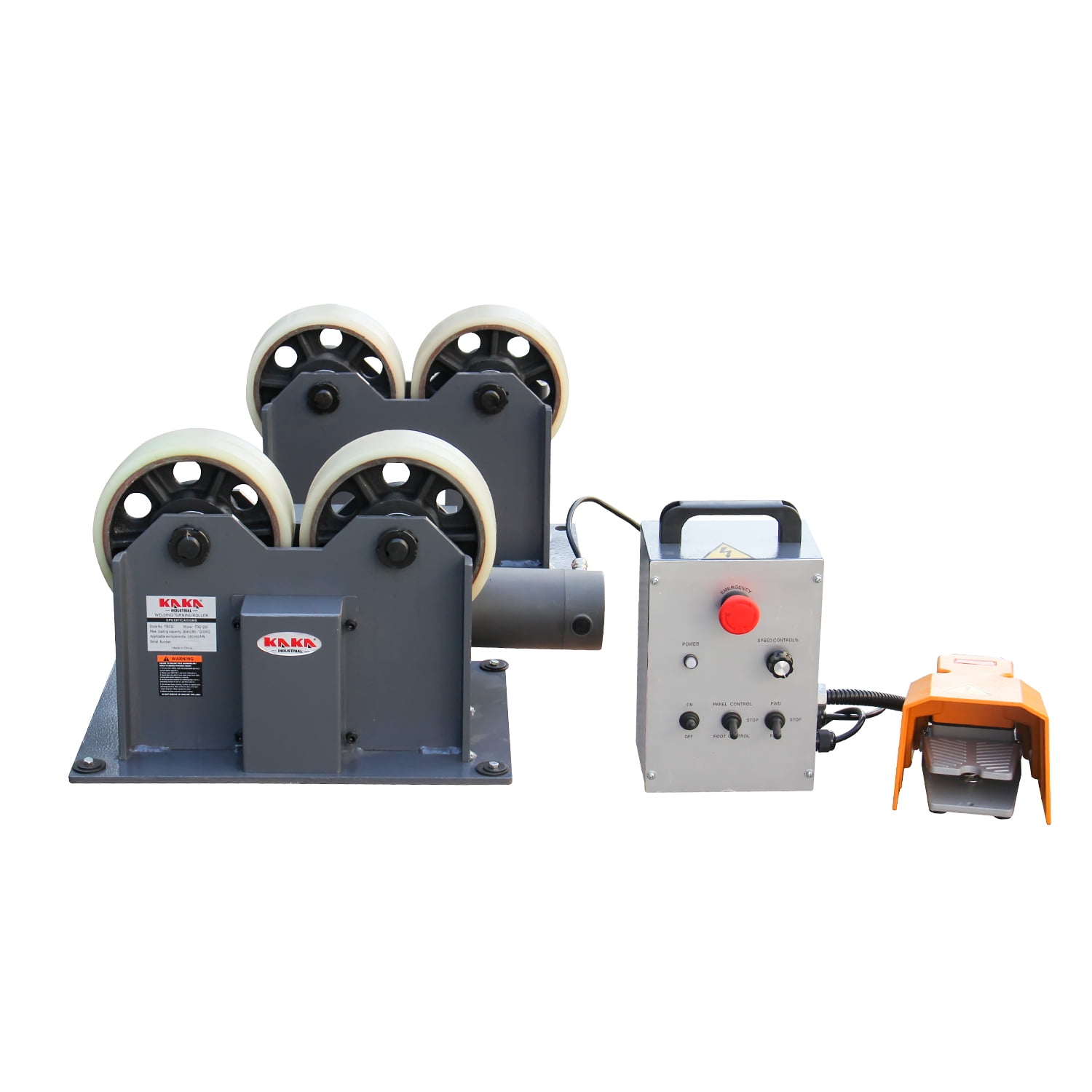 KAKA Industrial TRS-1200 Motorised Welding Turning Roller, 2650lb ...