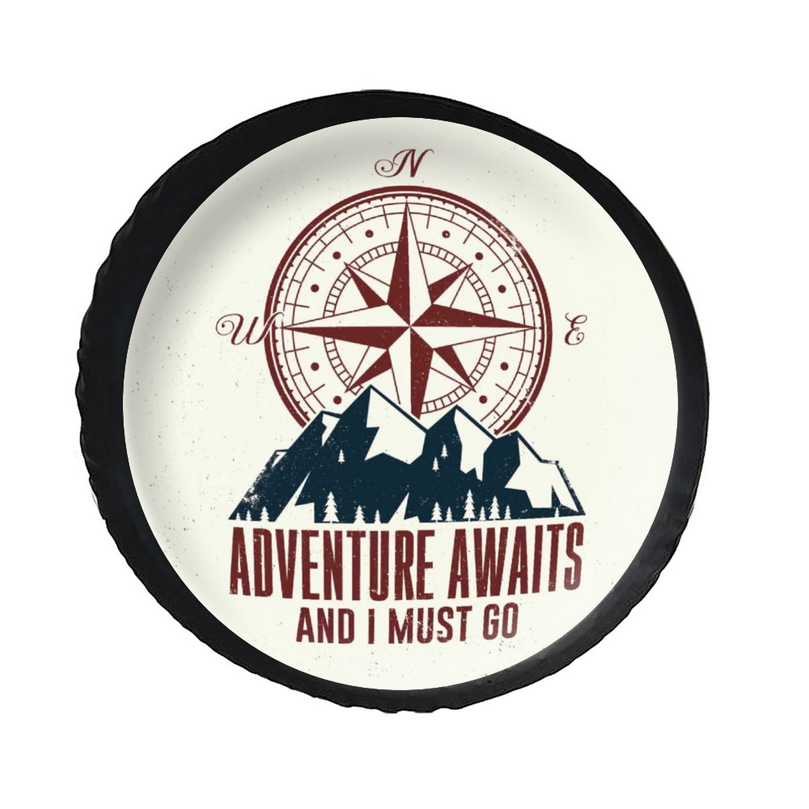 KAKALAD Adventure Awaits And I Must Go Spare Tire Cover PVC Leather ...