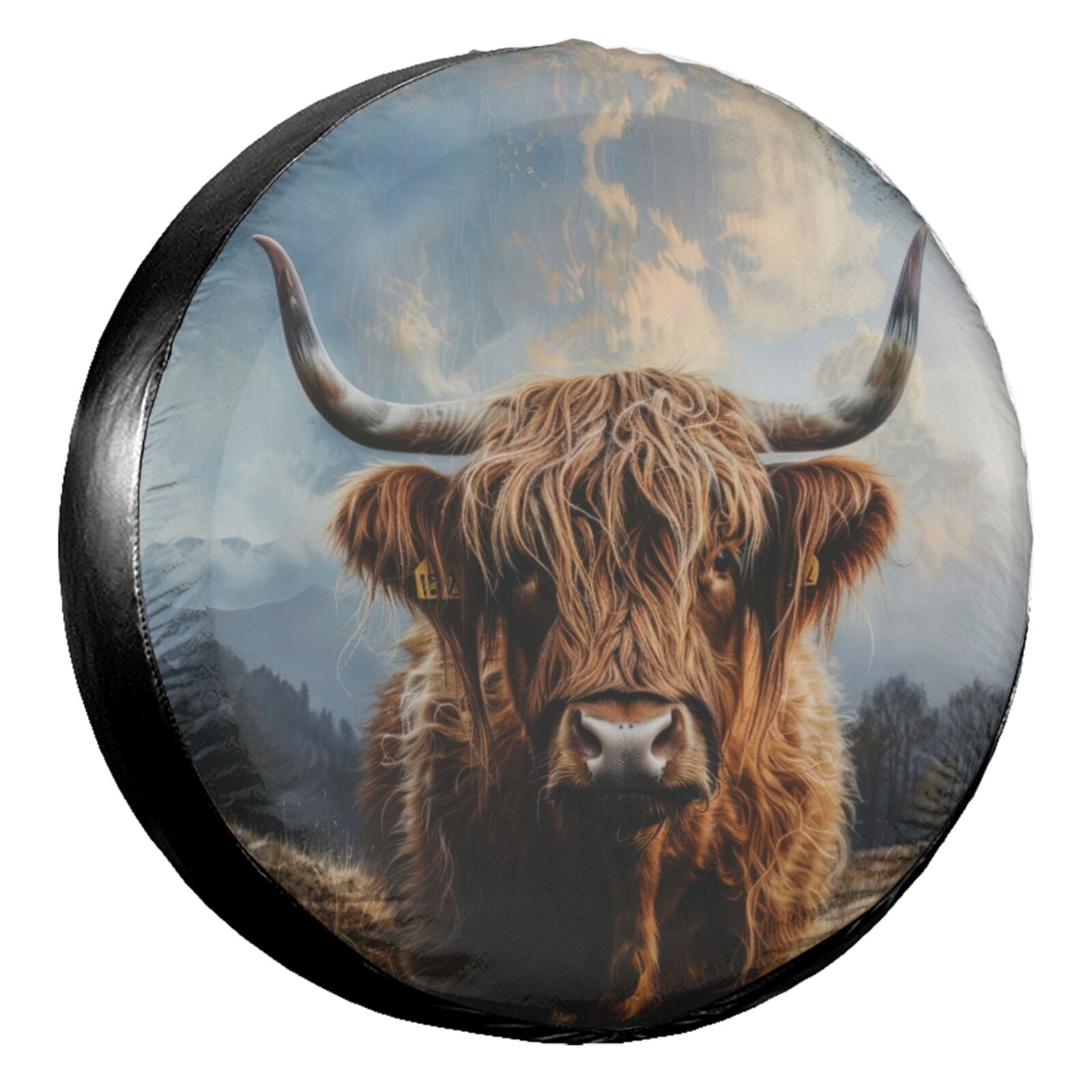 KAKALAD Beautiful Highland Cow 08 Spare Tire Cover Universal Car ...