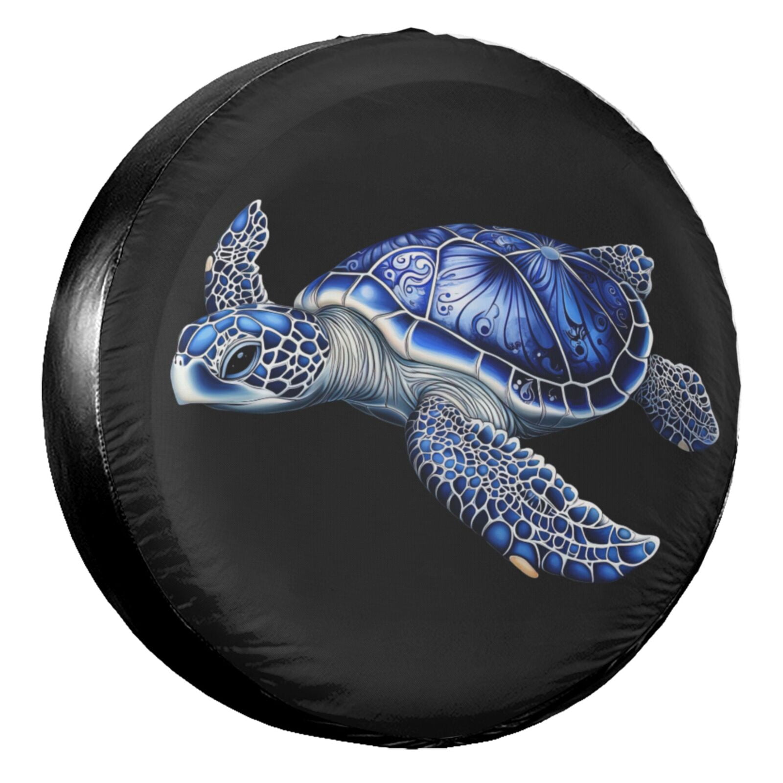 KAKALAD Blue White Sea Turtle Spare Tire Cover Wheel Protectors ...