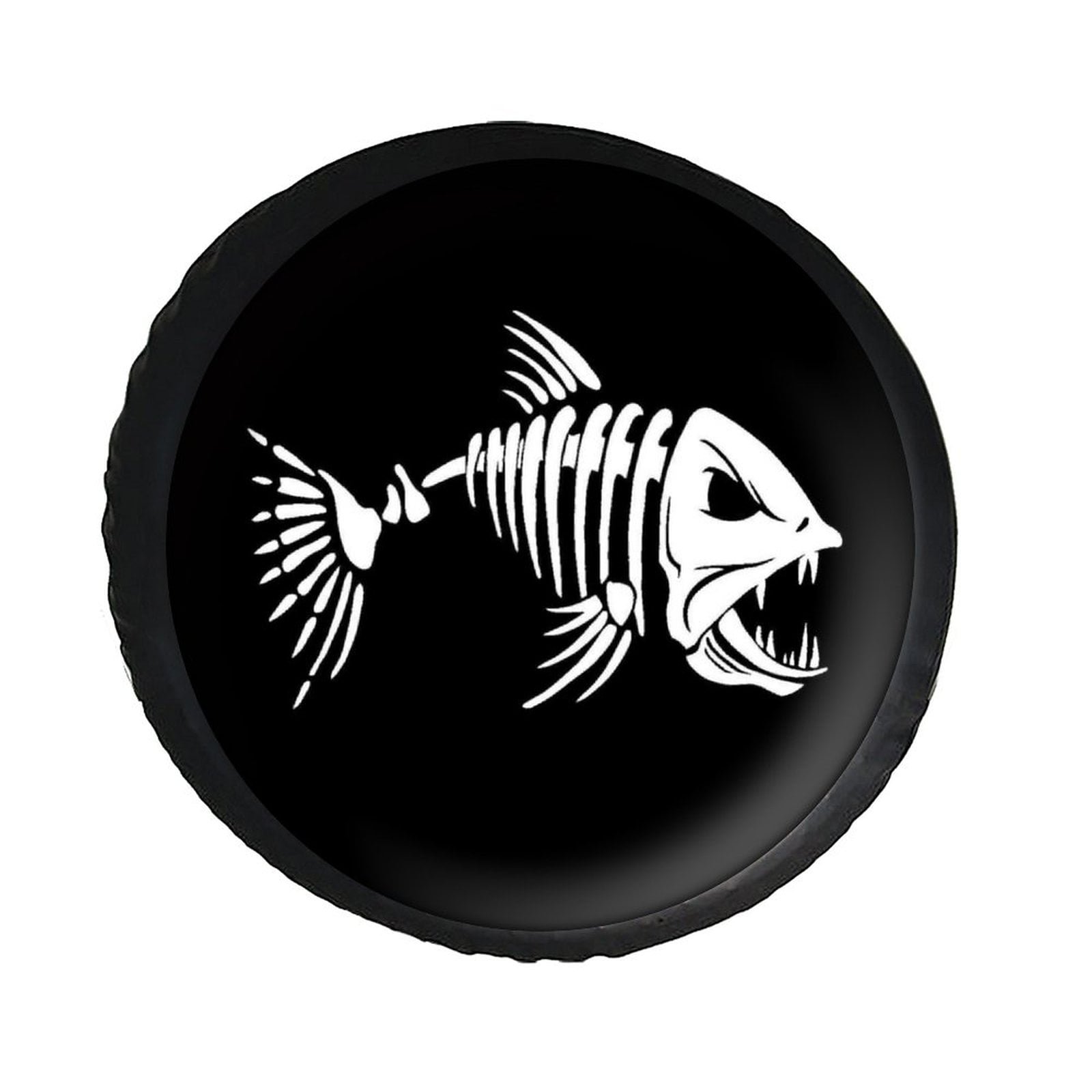 KAKALAD Bones Fish Spare Tire Cover PVC Leather Wheel Protectors ...