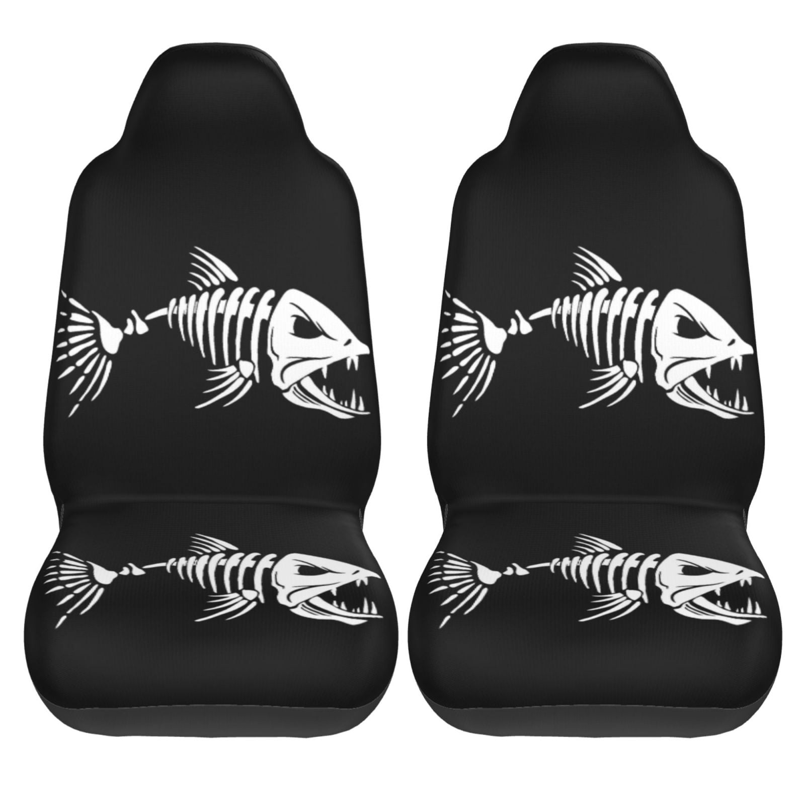 KAKALAD Bones fish Car Seat Covers Set Vehicle Front Seats Protector 2 ...