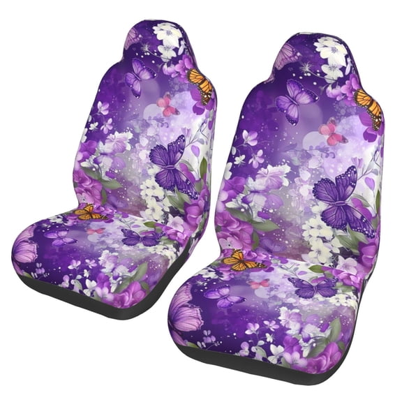KAKALAD Funny Wearing Flowers Cow Car Accessories Seat Covers Set ...