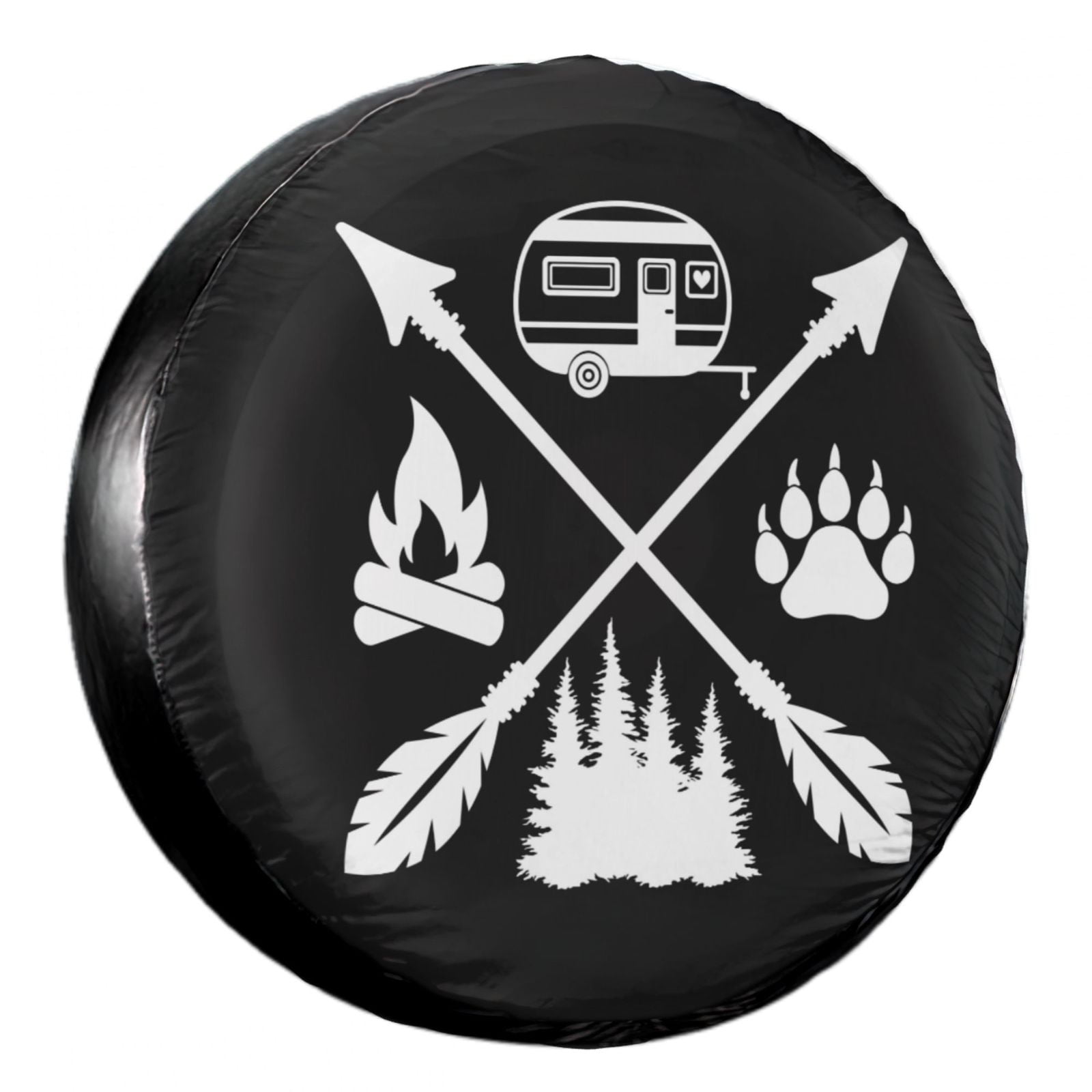 KAKALAD Camping Spare Tire Cover Weatherproof Universal Accessories 14 ...