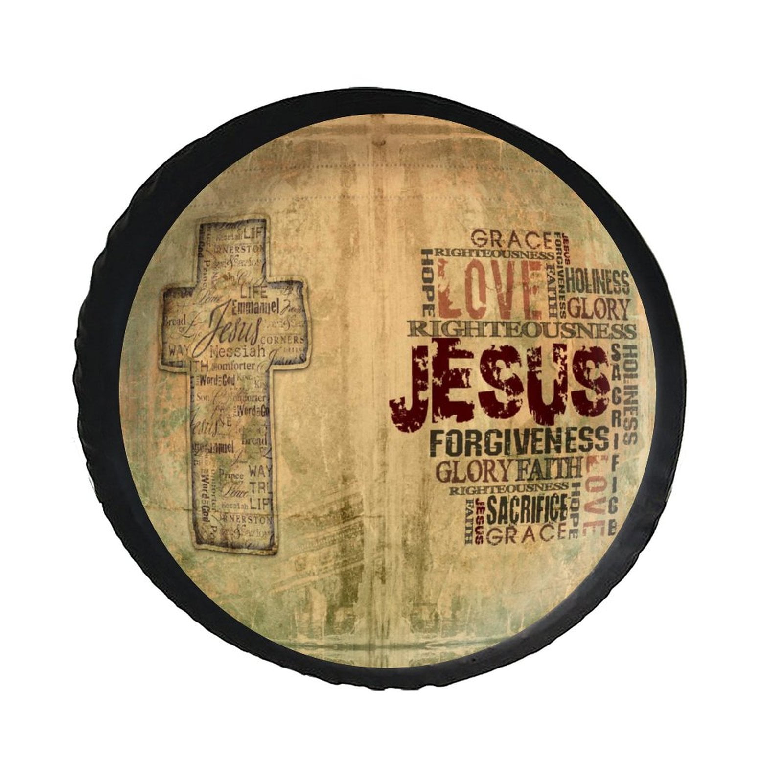KAKALAD Christian Religious Bible Verse Jesus Words Spare Tire Cover ...