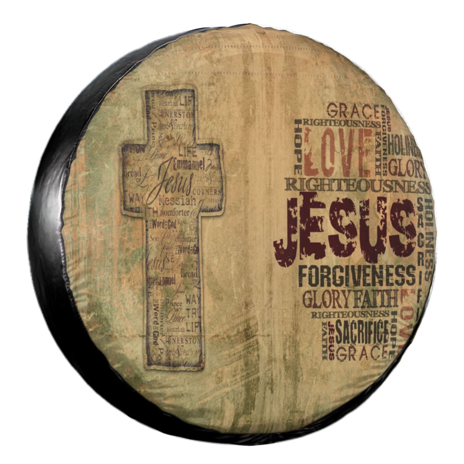 KAKALAD Christian religious bible verse jesus words Spare Tire Cover ...
