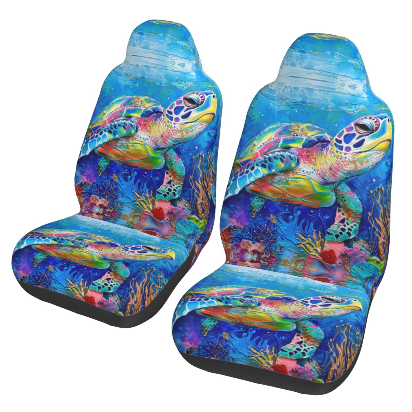 KAKALAD Colorful Sea Turtle Blue Ocean 03 Car Accessories Seat Covers ...