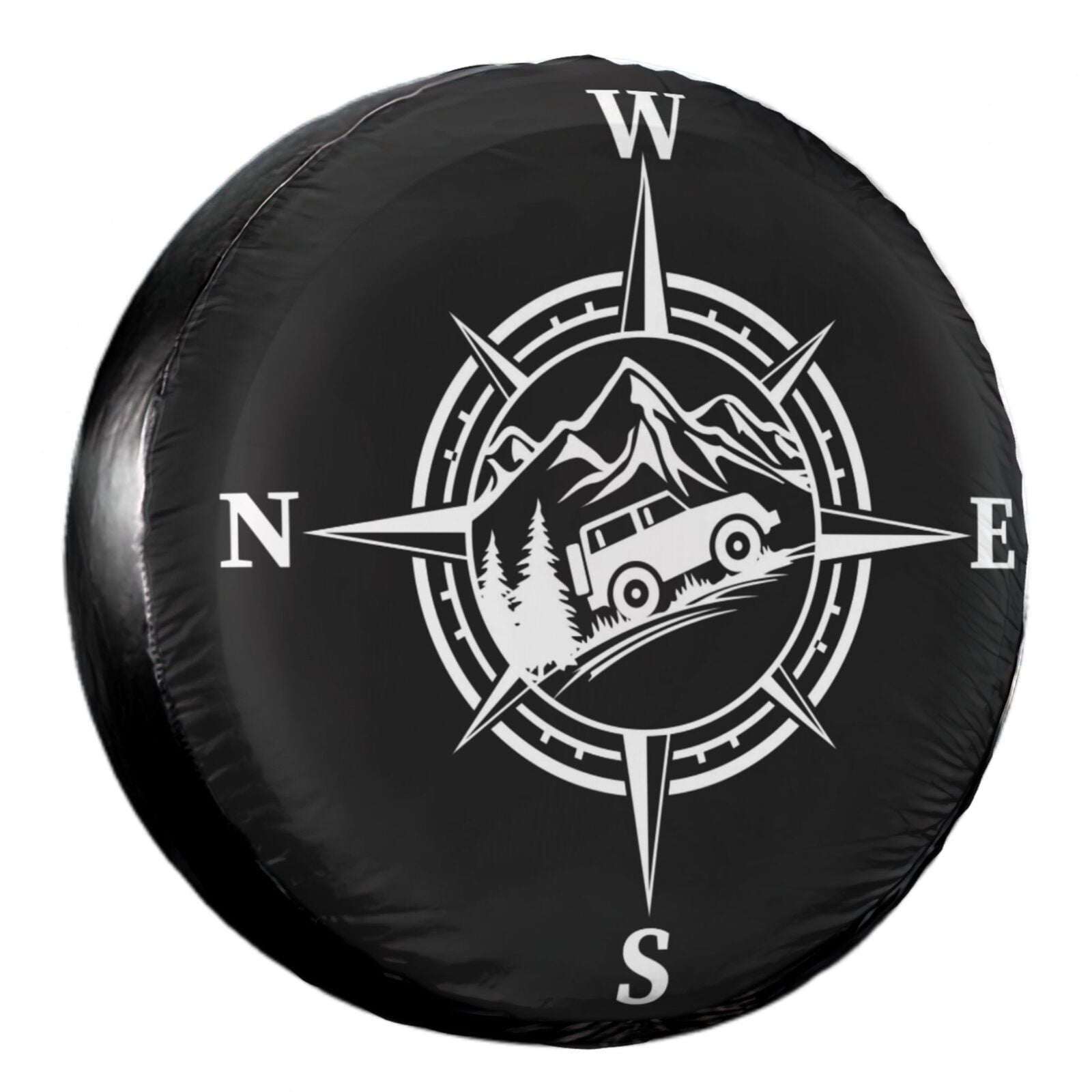 KAKALAD Compass in the mountains and car mountain Spare Tire Cover ...