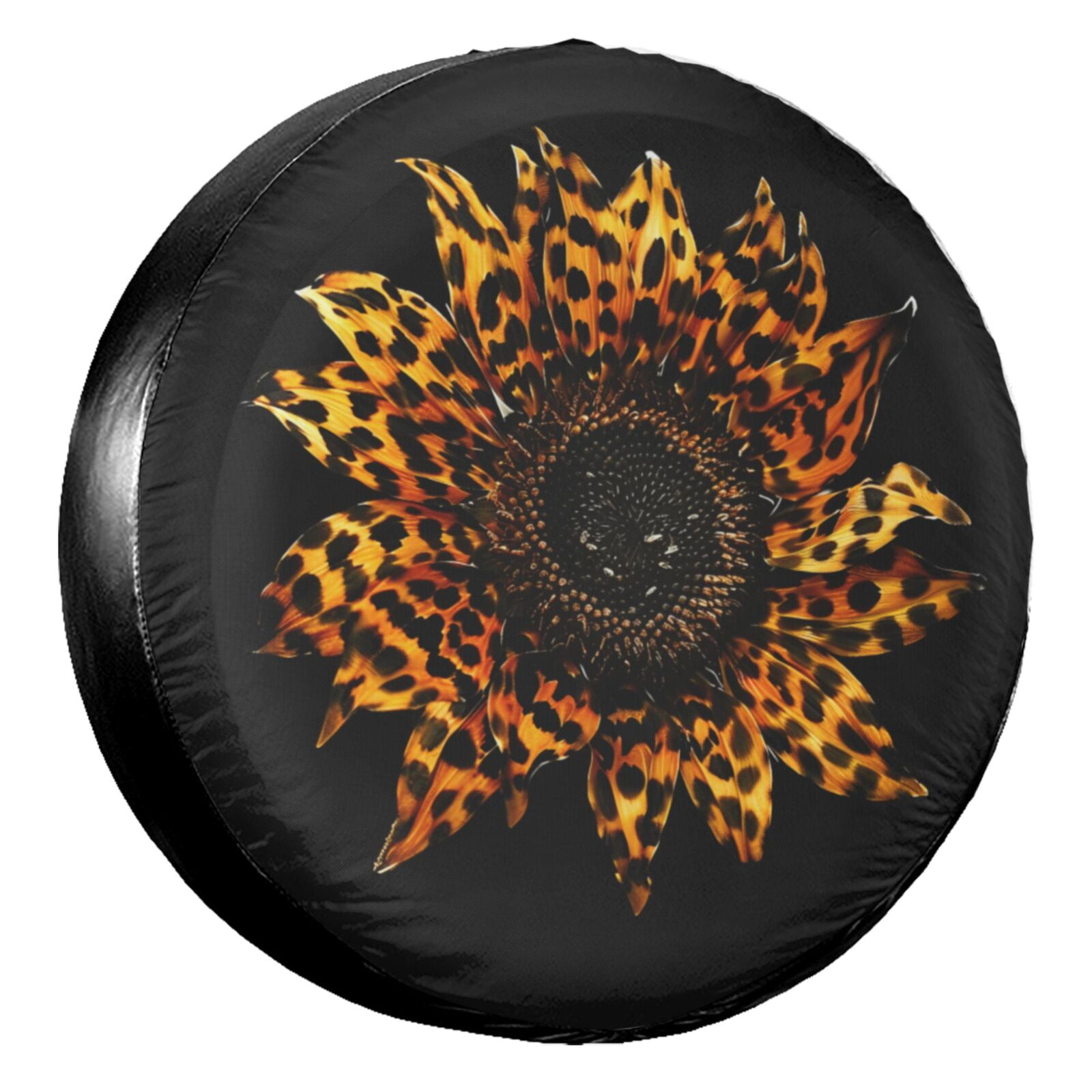 KAKALAD Cool Cheetah Leopard Print Sunflower 02 Spare Tire Cover ...