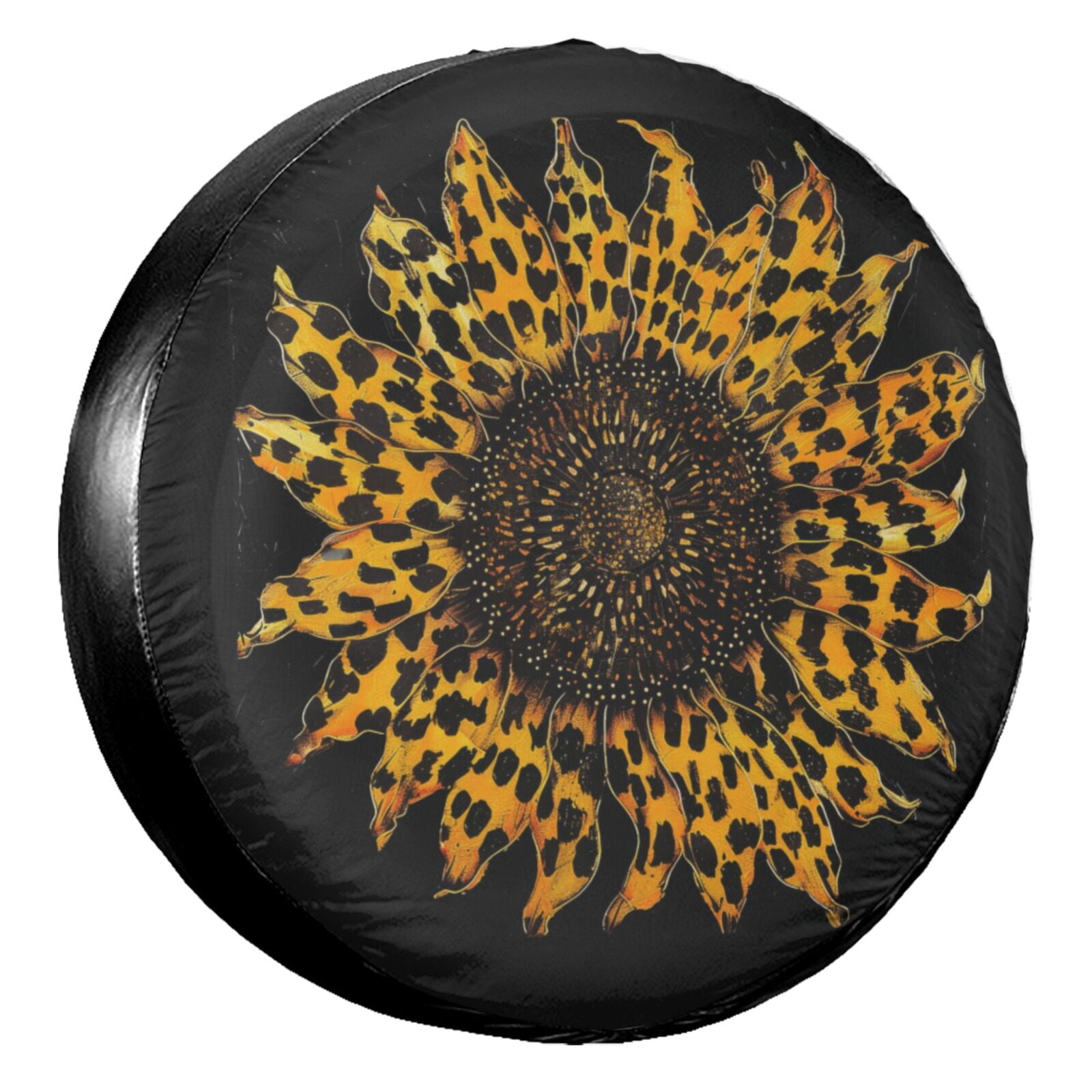 KAKALAD Cool Cheetah Leopard Print Sunflower 05 Spare Tire Cover ...