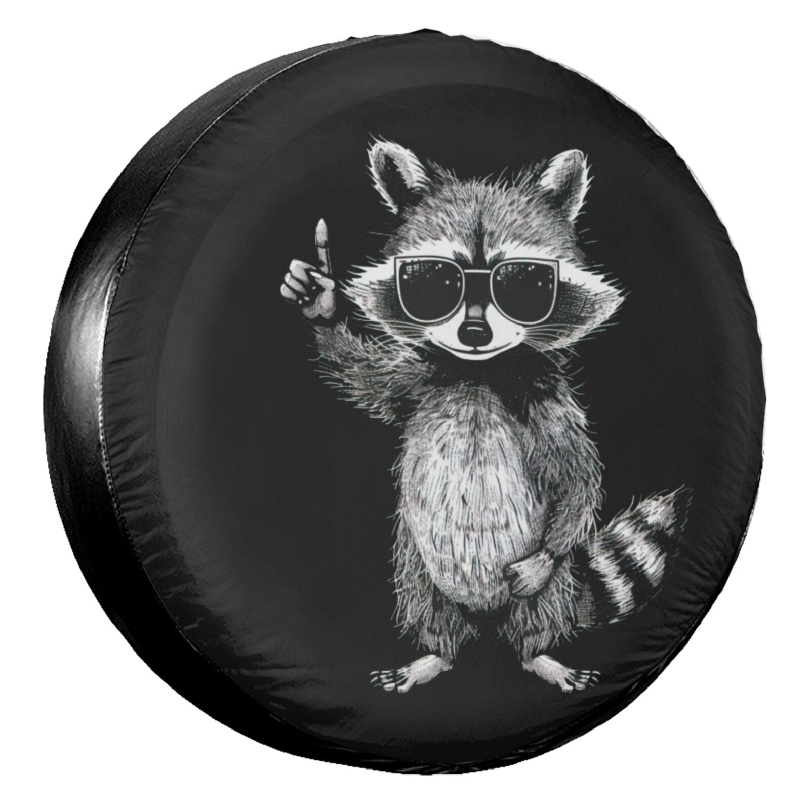 KAKALAD Cute Raccoon Spare Tire Cover Universal Car Vehicle Tools For ...
