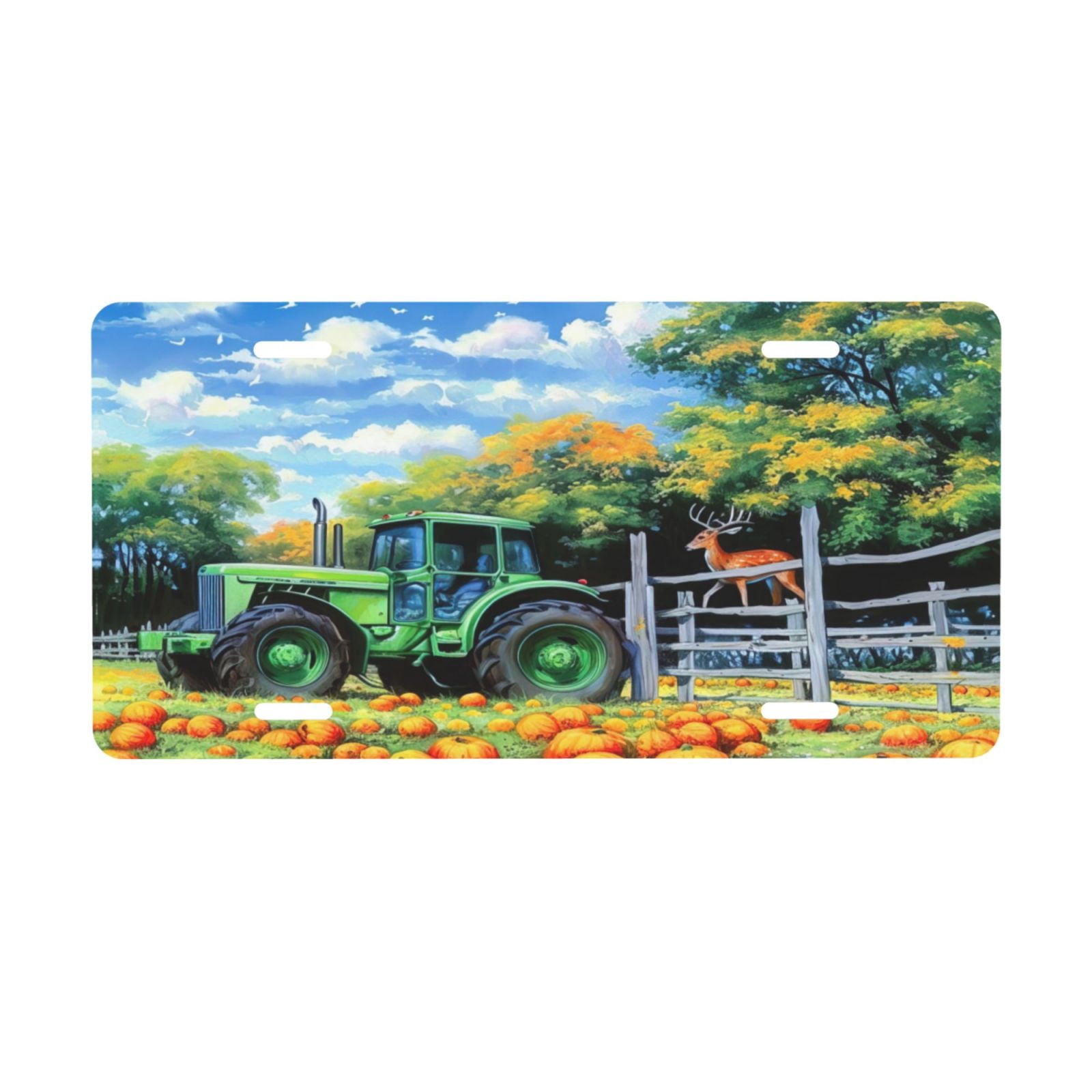 KAKALAD Farm Tractor Nature Deer Pumpkin 02 Aluminum Car Vehicles ...
