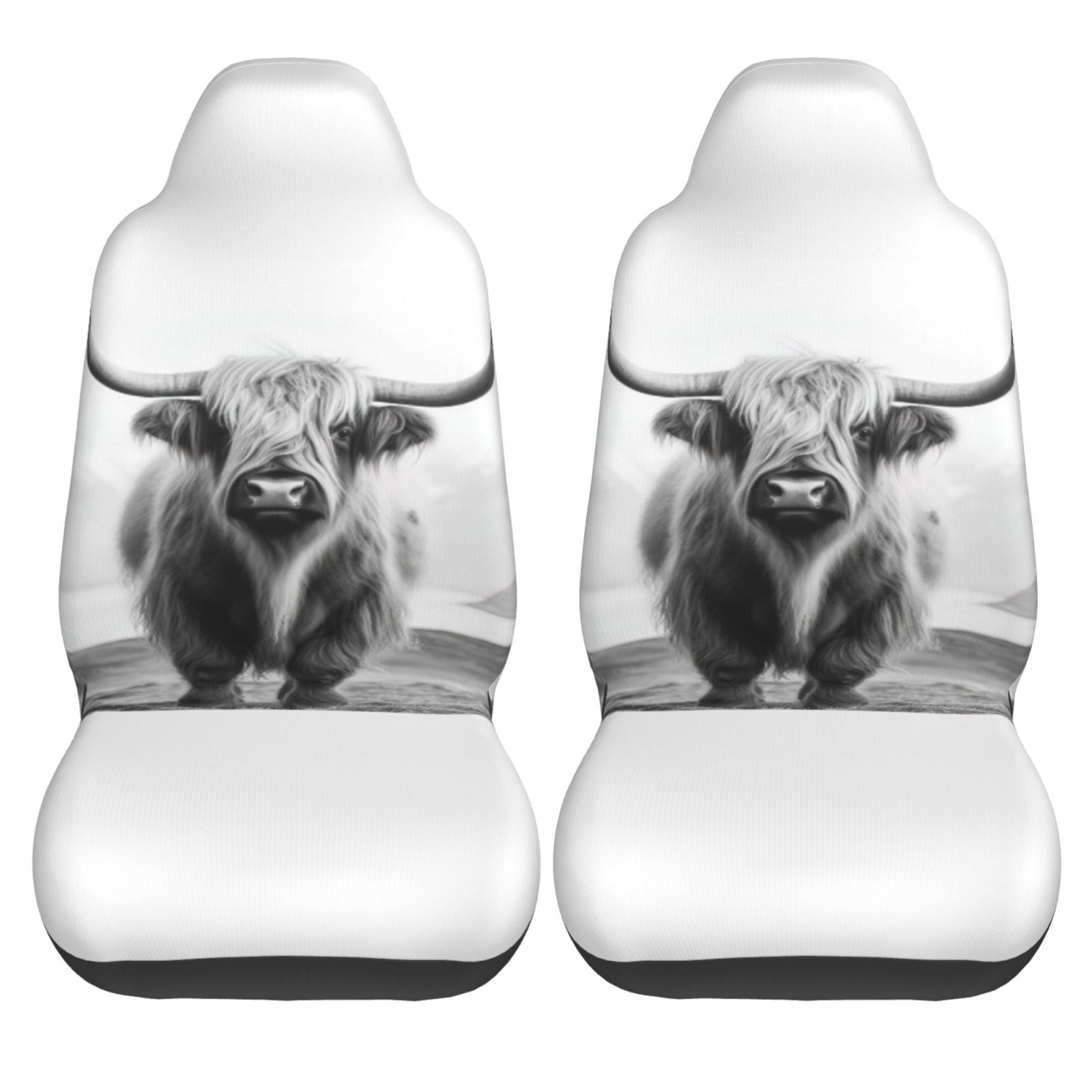KAKALAD Funny Scottish Highland Cow 02 Car Seat Covers Set Vehicle ...
