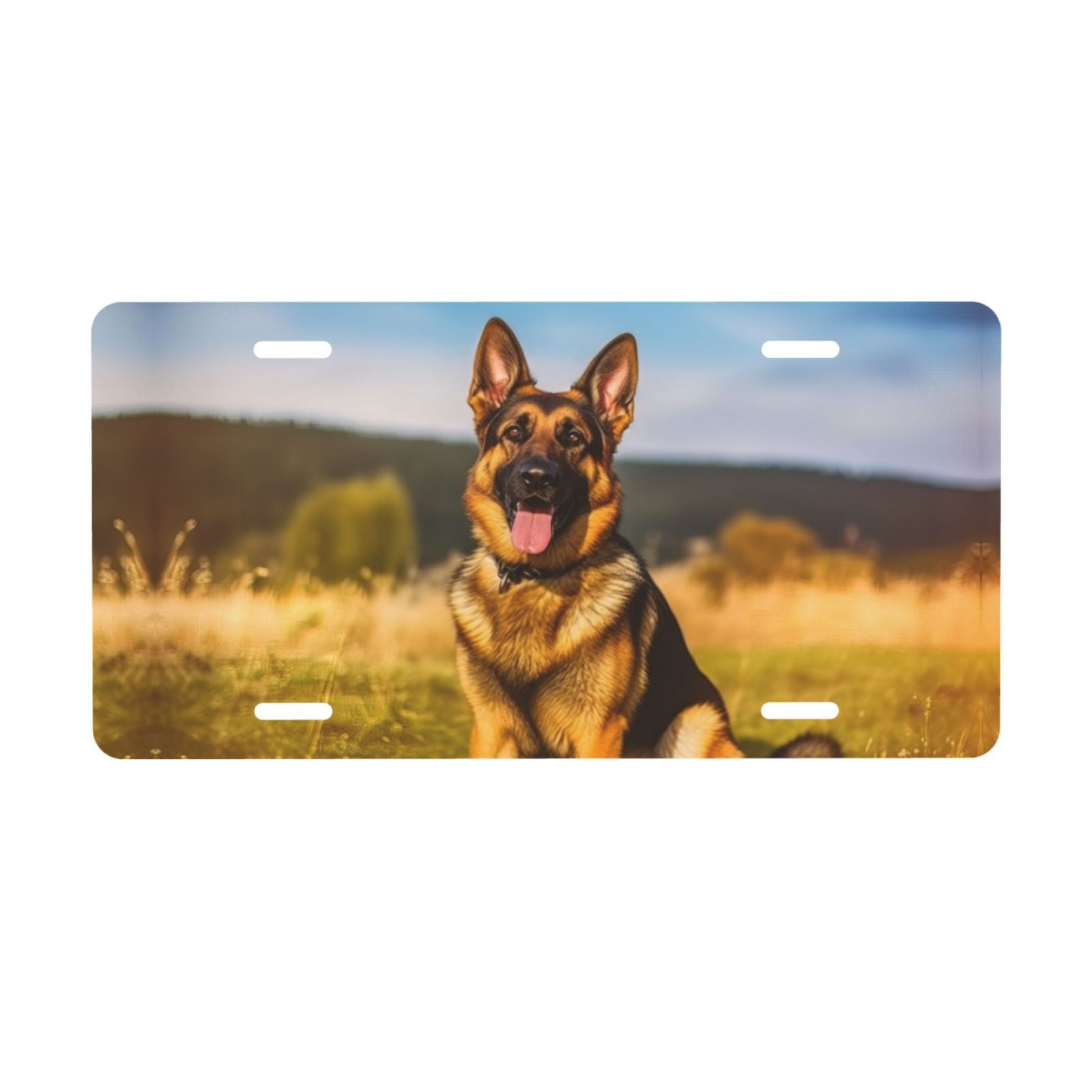 KAKALAD German Shepherd Dog Animal 02 Aluminum Universal Car Vehicles ...
