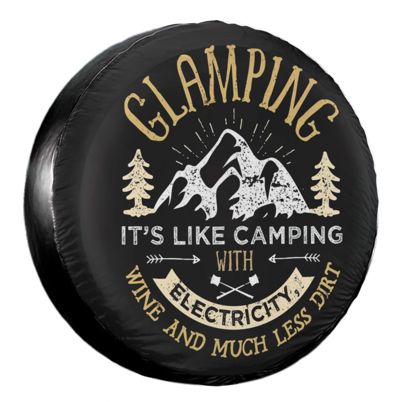 KAKALAD Glamping it's like camping Spare Tire Cover Wheel Protectors ...