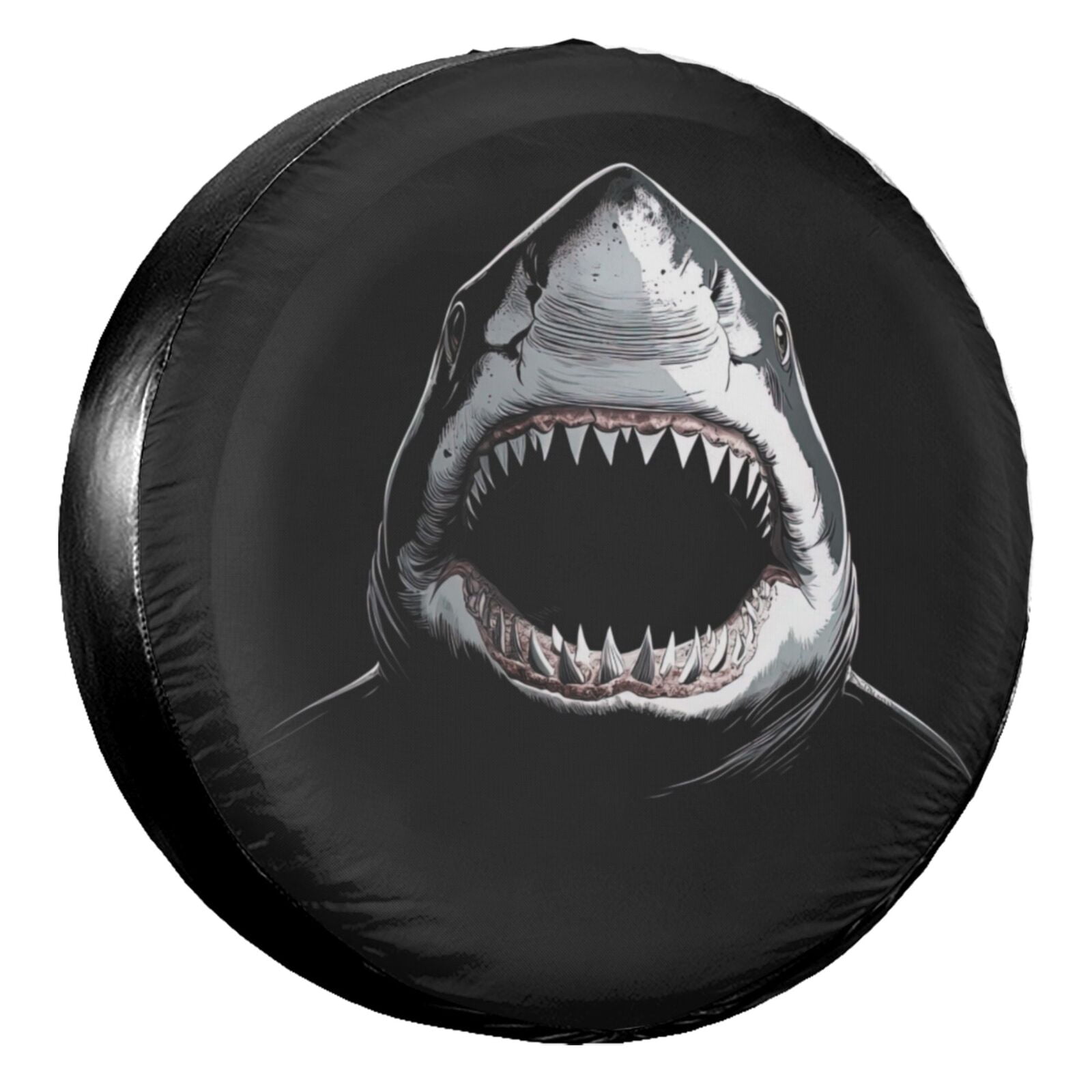 KAKALAD Great White Shark Bite Spare Tire Cover Universal Vehicle ...