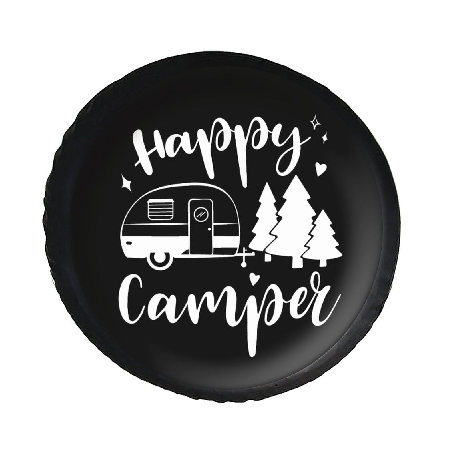 KAKALAD Happy Camper Camping 1 Spare Tire Cover PVC Leather Wheel ...