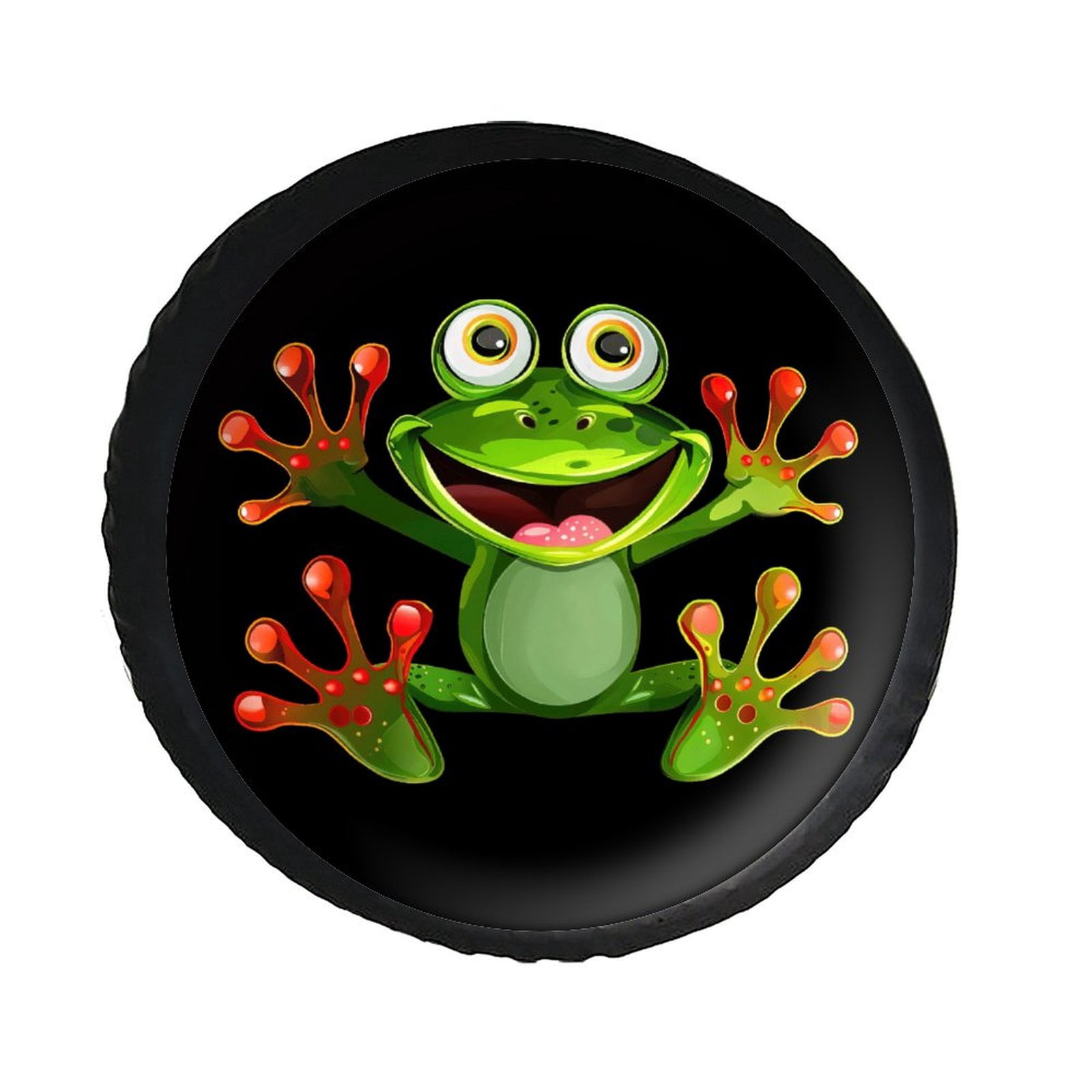 KAKALAD Happy Frog 01 Spare Tire Cover PVC Leather Wheel Protectors ...