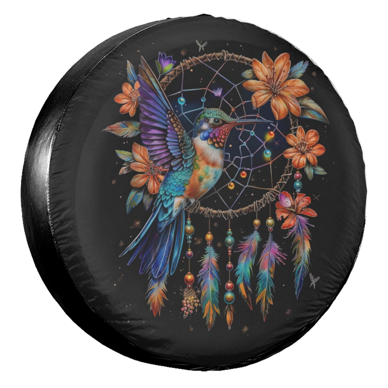 KAKALAD Hummingbird Dream Catcher 01 Universal Spare Tire Cover Car ...