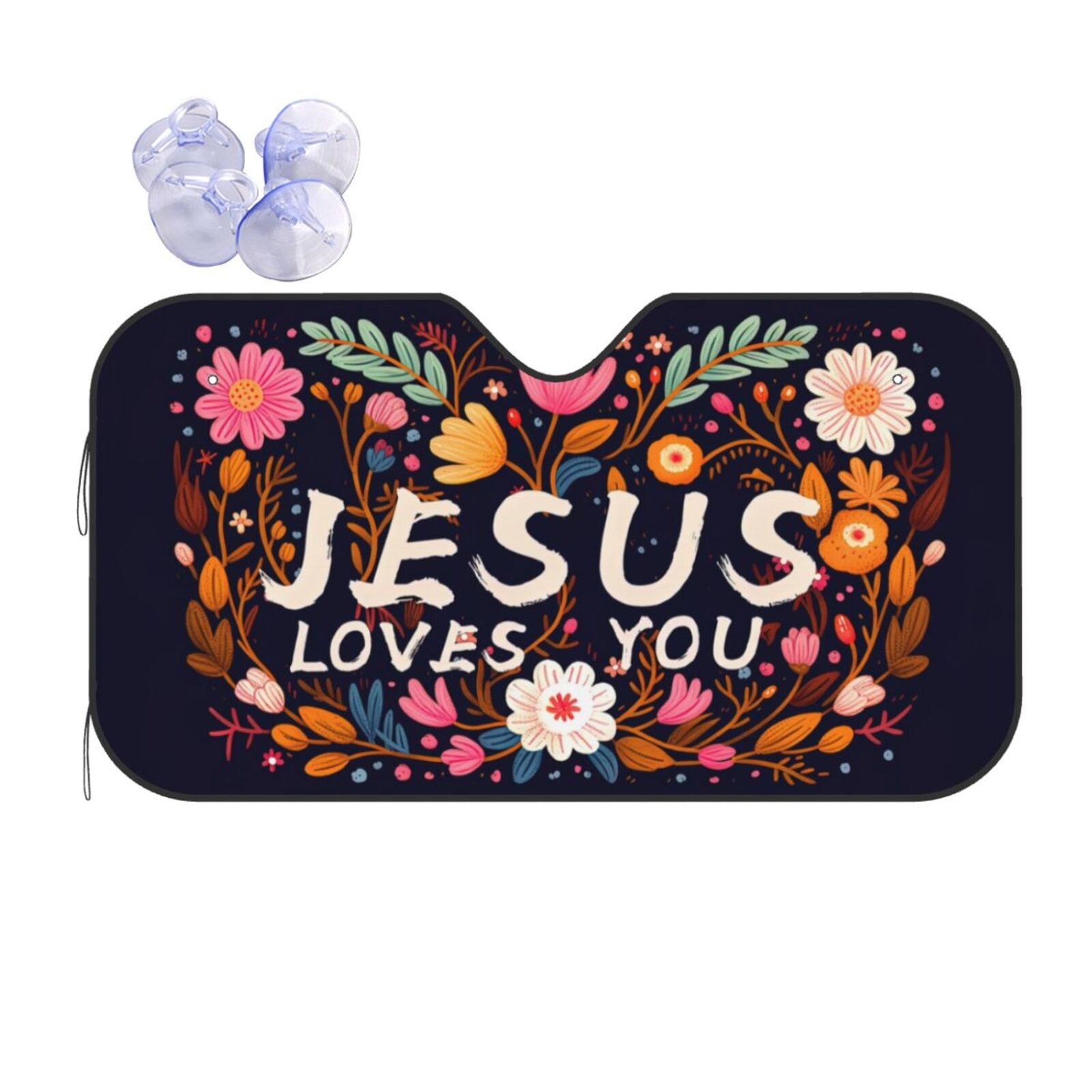 KAKALAD Jesus Loves You Christian Monogram 02 Folding Aluminum ...