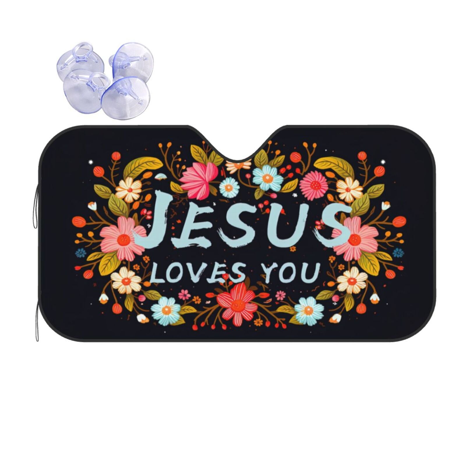 KAKALAD Jesus Loves You Christian Monogram 03 Folding Aluminum ...