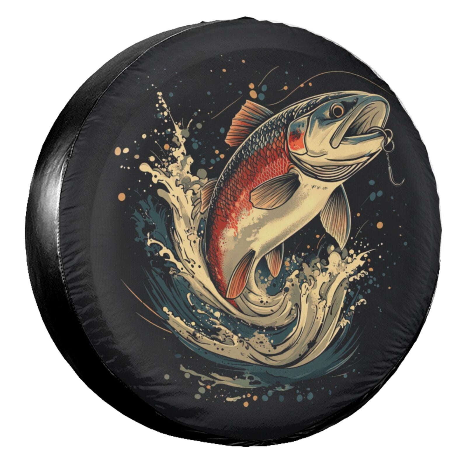 KAKALAD Jumping Fishing Spare Tire Cover Universal Car Vehicle Tools ...