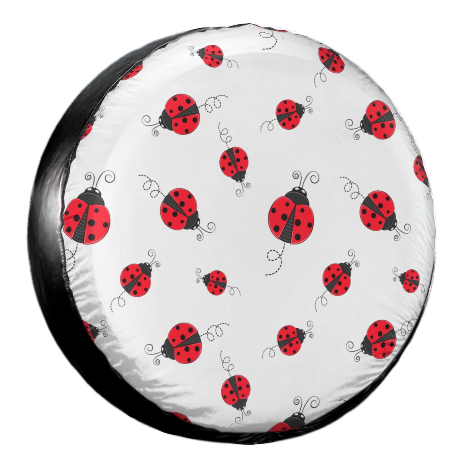 KAKALAD Ladybug dotted pattern Spare Tire Cover Wheel Protectors ...