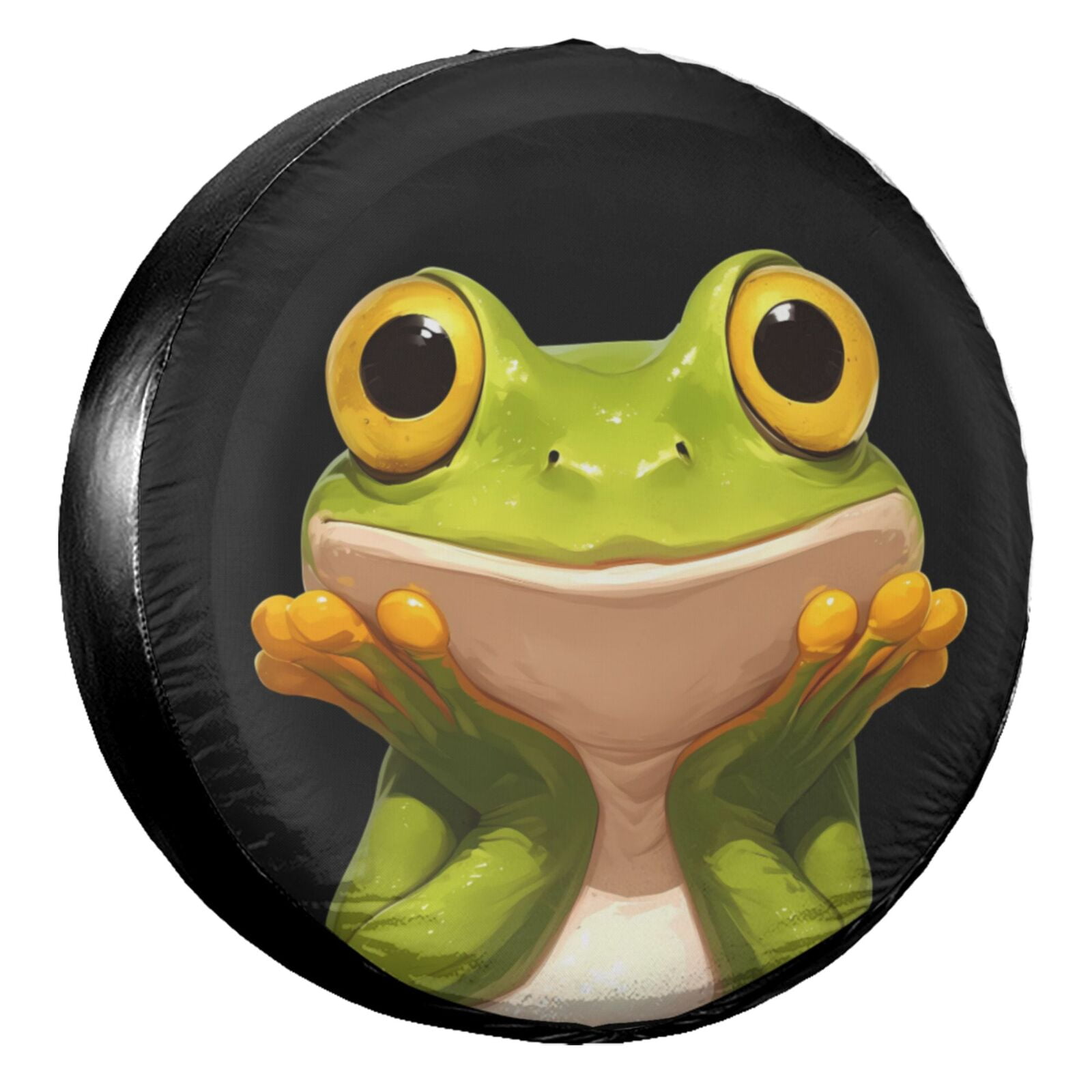 KAKALAD Merry Green Frog With Greater Eye 01 Universal Spare Tire Cover ...