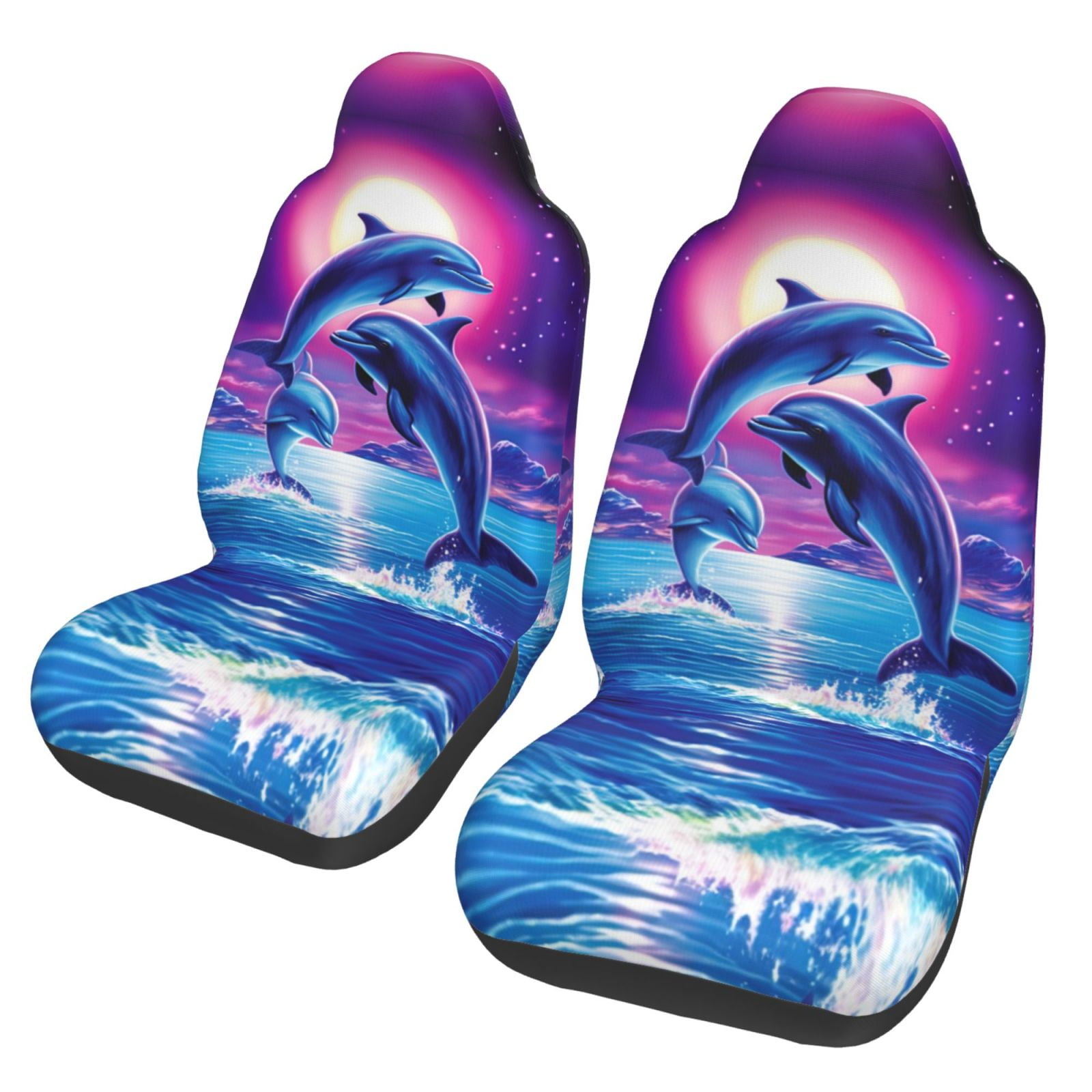 KAKALAD Ocean Sea Dolphin 03 Car Seat Covers Set Vehicle Front Seats ...
