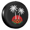 KAKALAD Palm Trees Sun Spare Tire Cover Universal Vehicle Accessories ...