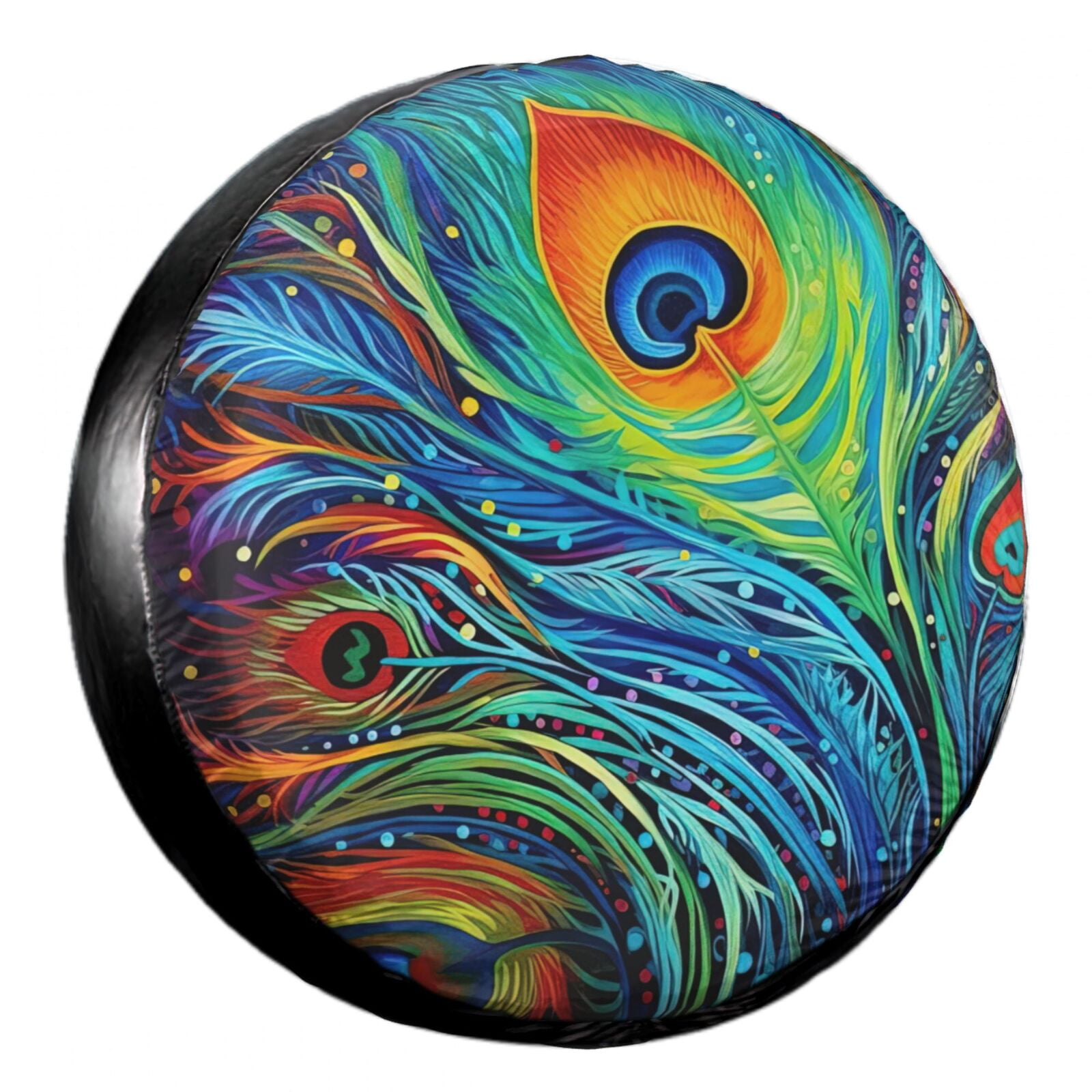KAKALAD Peacock Feather 03 Spare Tire Cover Weatherproof Universal ...