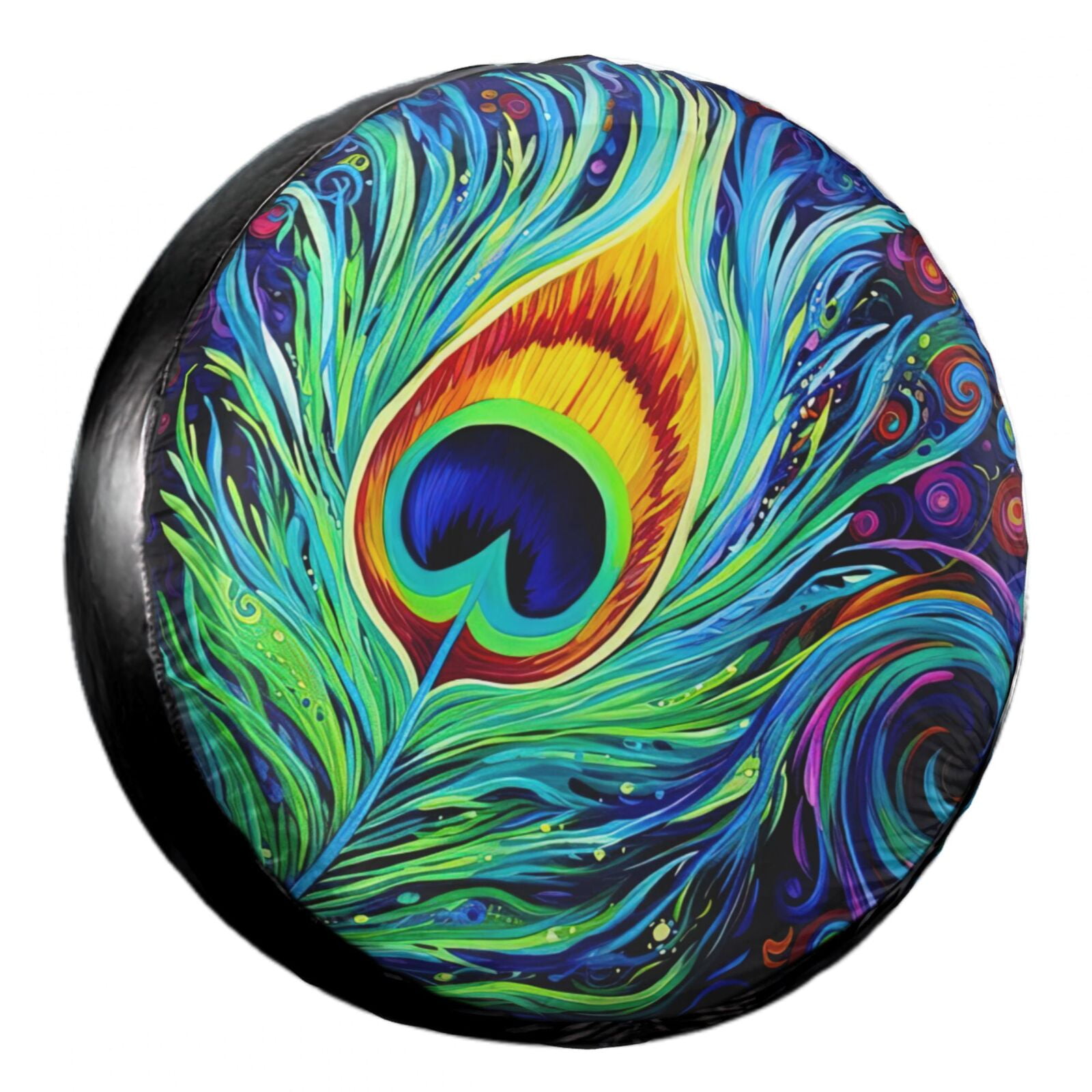 KAKALAD Peacock Feather 04 Spare Tire Cover Weatherproof Universal ...