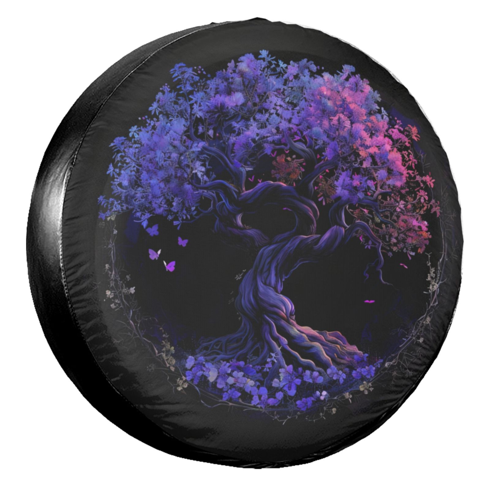 KAKALAD Purple Tree Of Life Spare Tire Cover Weatherproof Universal ...