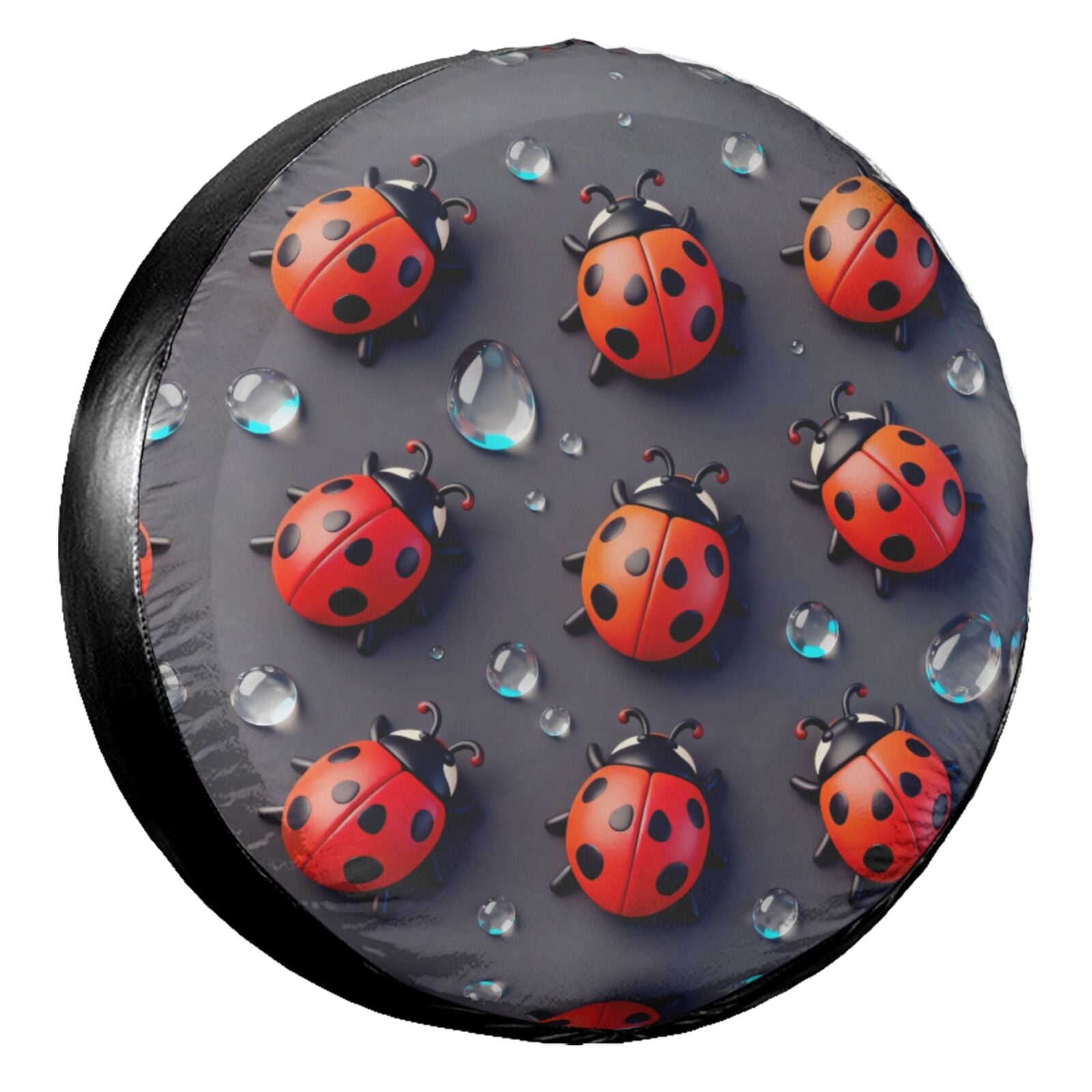 KAKALAD Red Ladybugs Rain 01 Tire Cover Universal Durable Waterproof ...
