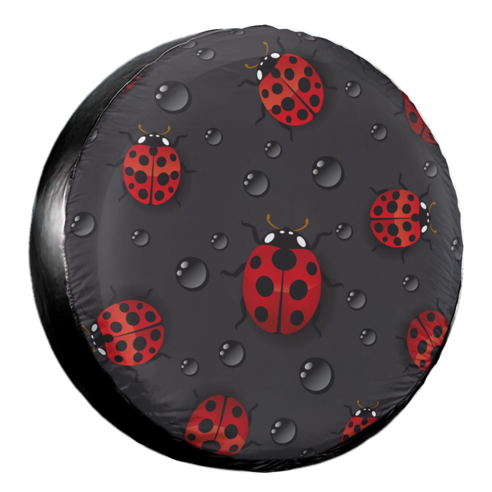 KAKALAD Red Ladybugs Rain Spare Tire Cover Weatherproof Universal ...