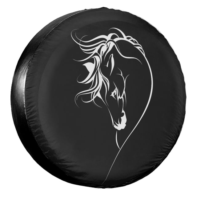 KAKALAD Silhouette horse's head Spare Tire Cover Universal Vehicle ...