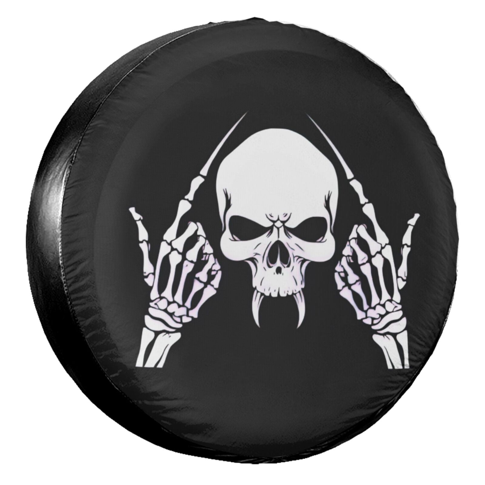 KAKALAD Skeleton Hands Holding Up Skull Spare Tire Cover Wheel ...