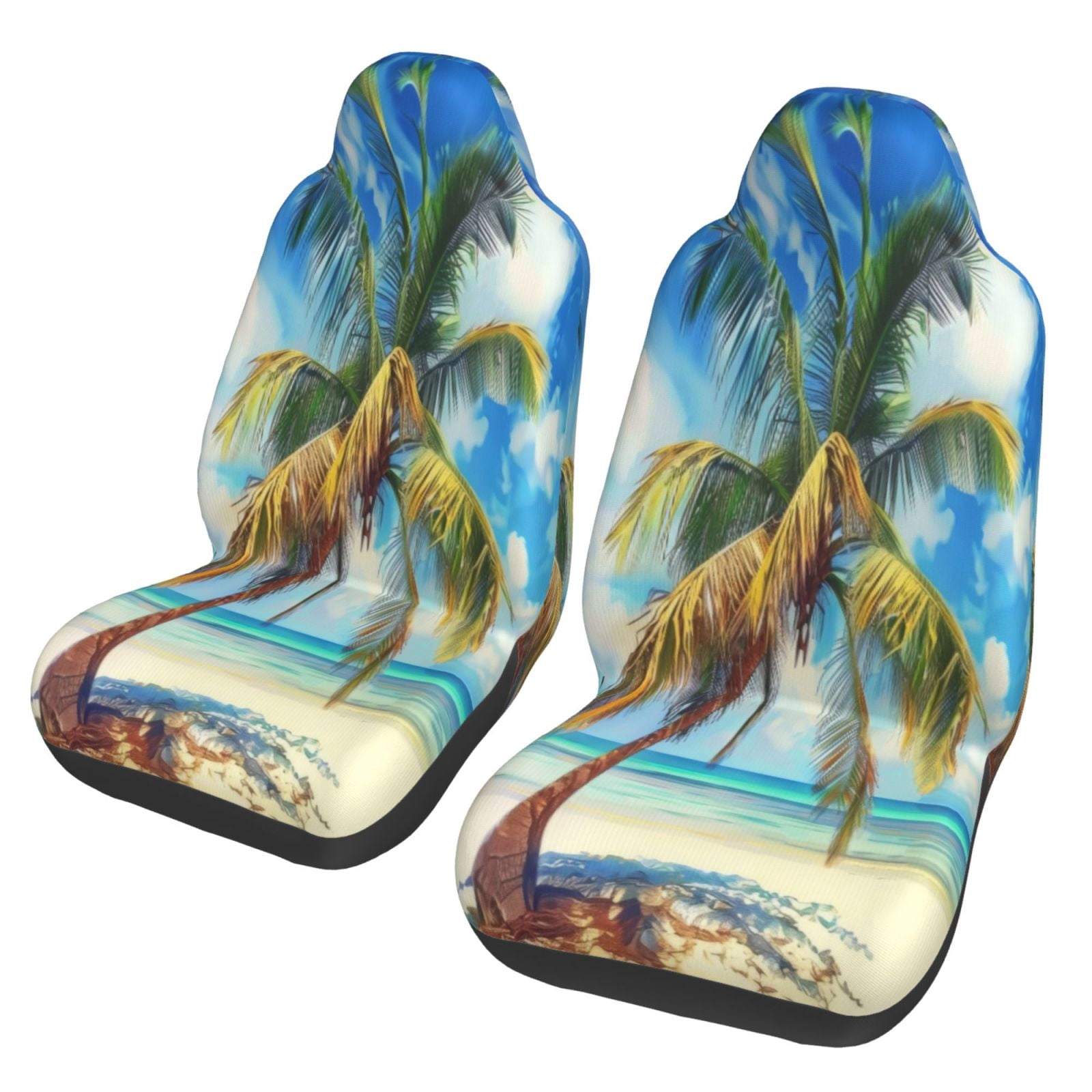 KAKALAD Summer Beach Tropical Palm Tree 01 Car Accessories Seat Covers ...